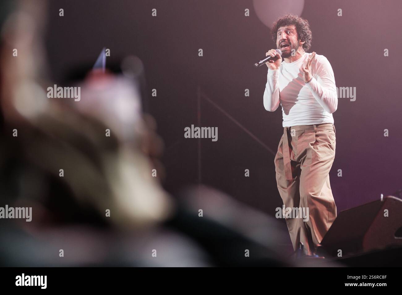 the singer Marwan actua during a concert the Inverfest at the Movistar ...