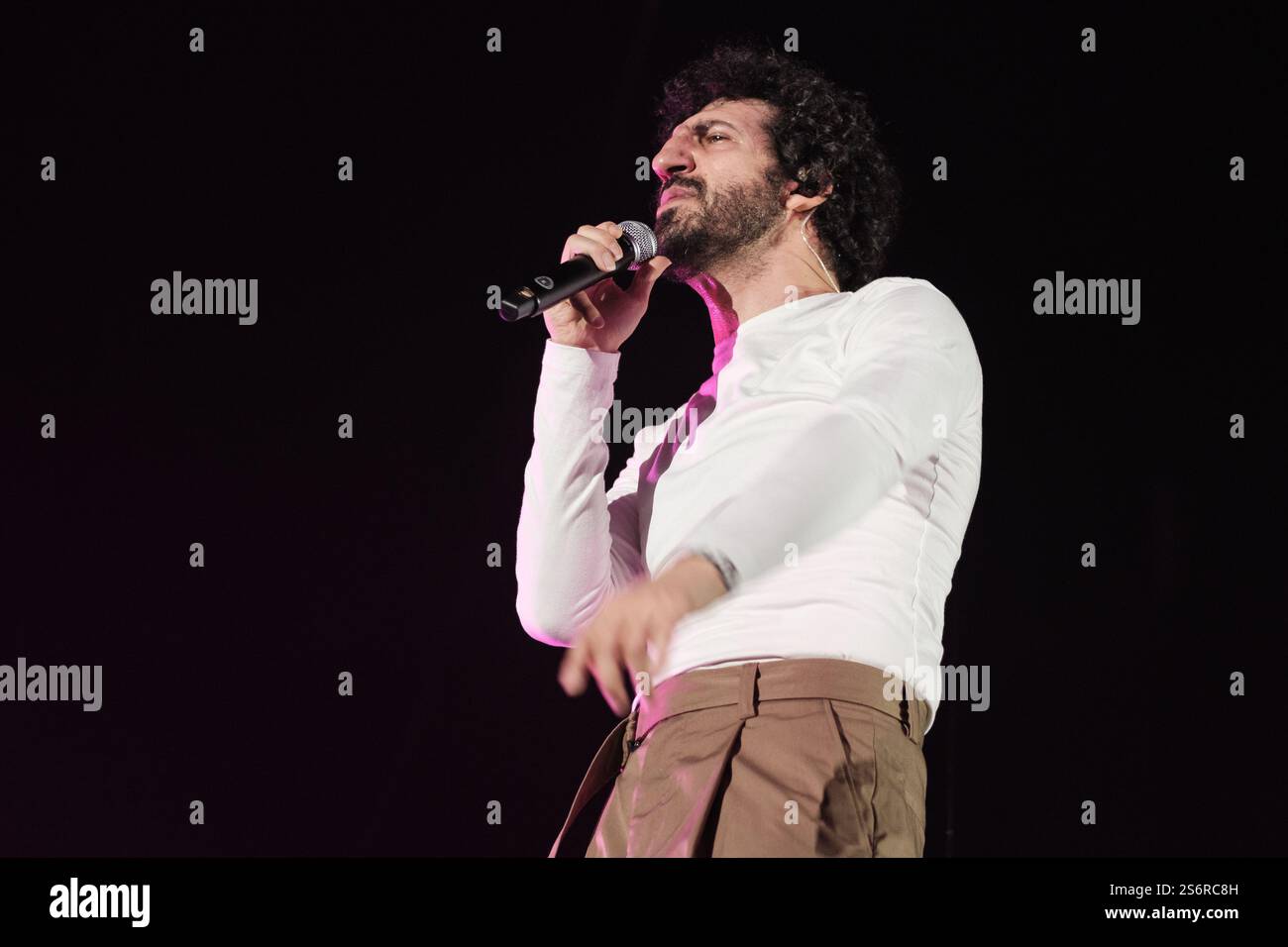 the singer Marwan actua during a concert the Inverfest at the Movistar ...