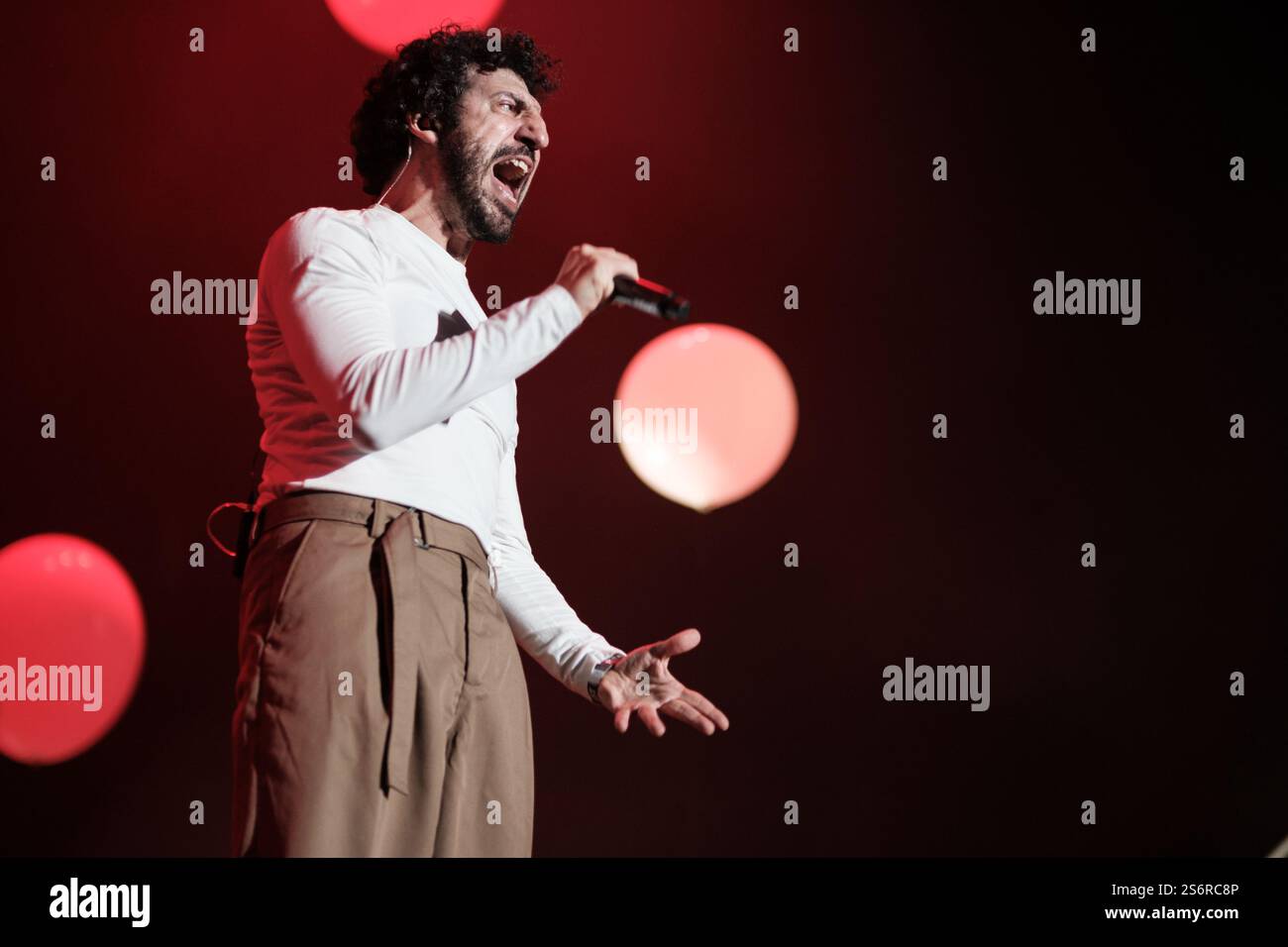 the singer Marwan actua during a concert the Inverfest at the Movistar ...