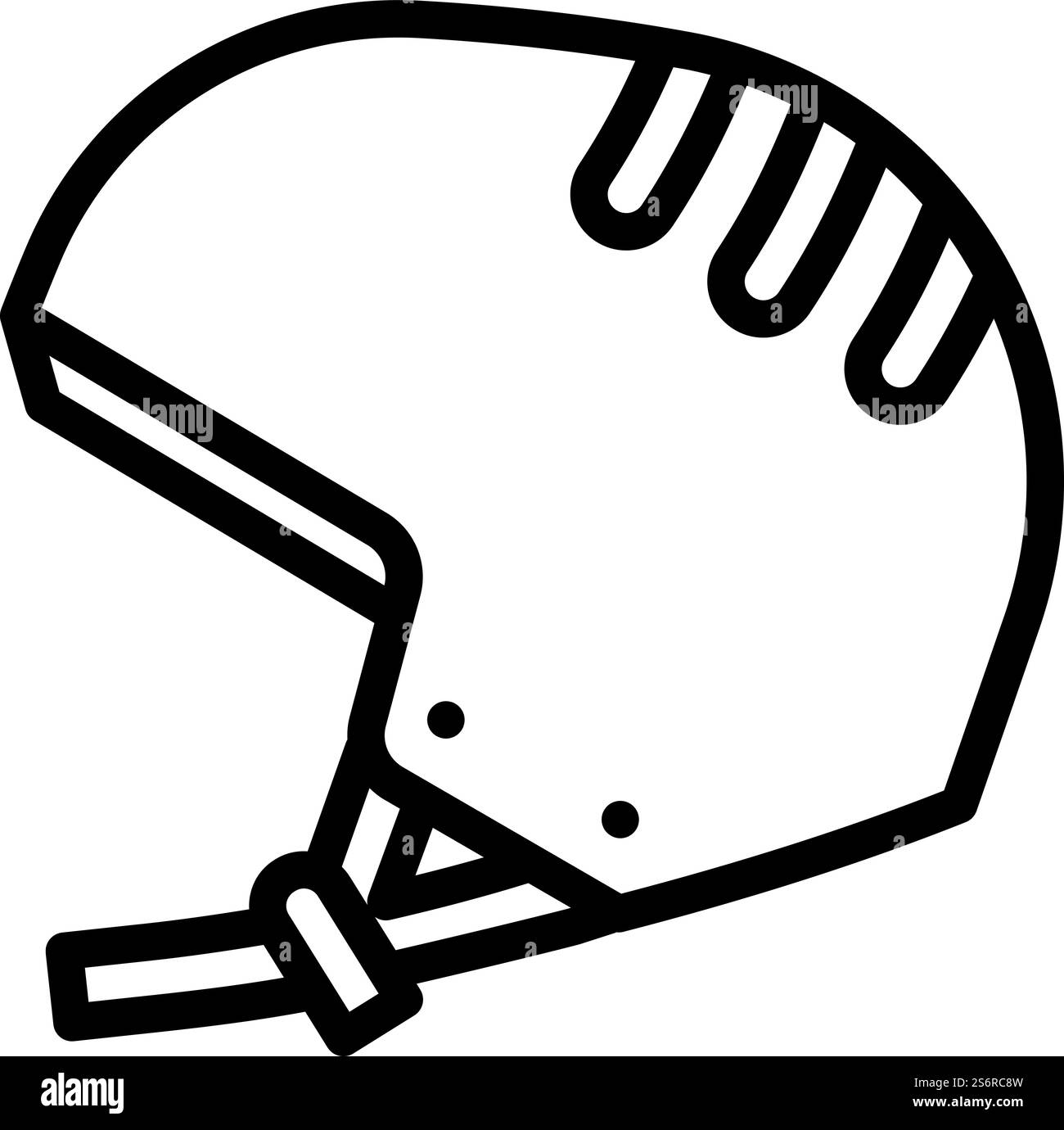 Ski helmet icon. Outline ski helmet vector icon for web design isolated ...