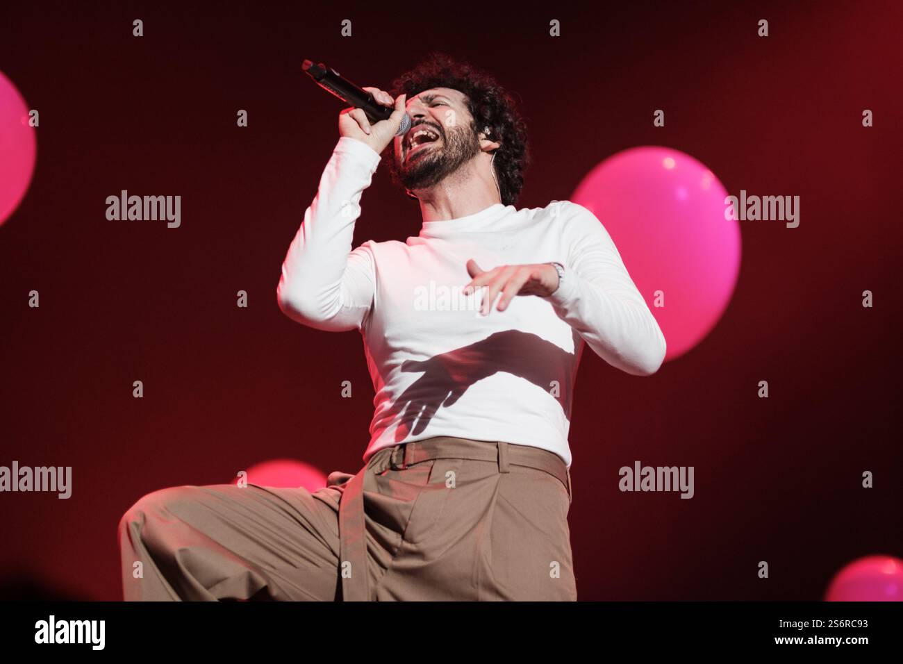 the singer Marwan actua during a concert the Inverfest at the Movistar ...