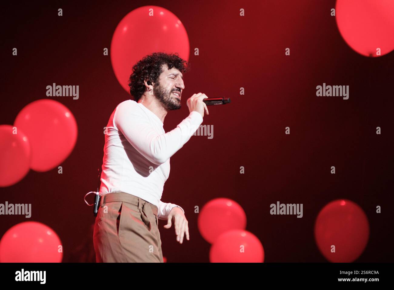 the singer Marwan actua during a concert the Inverfest at the Movistar ...