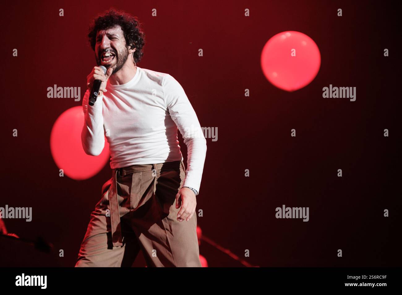 the singer Marwan actua during a concert the Inverfest at the Movistar ...