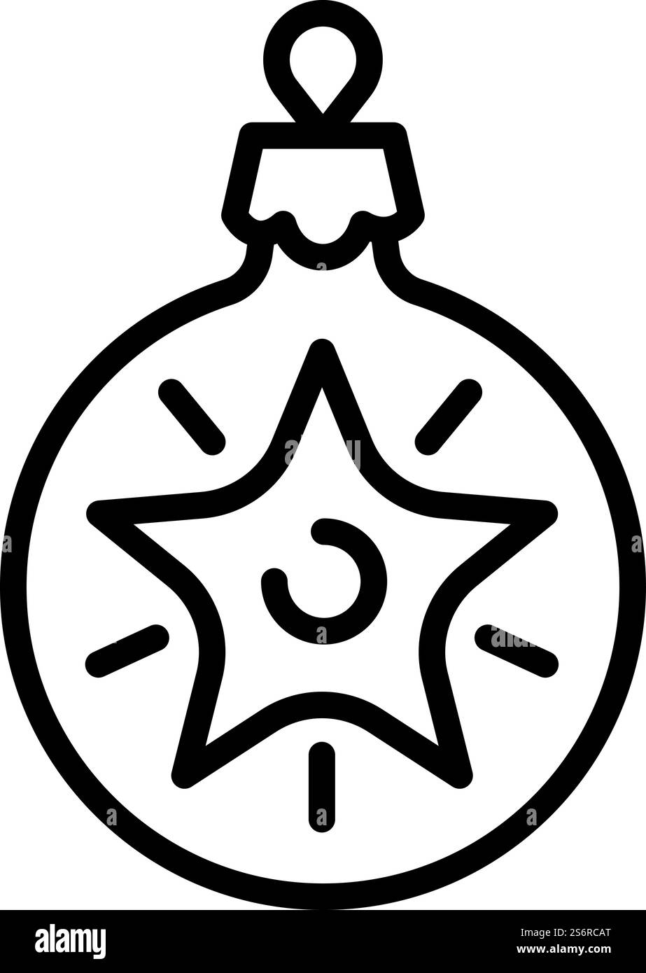 Green xmas ball icon Black and White Stock Photos & Images - Alamy