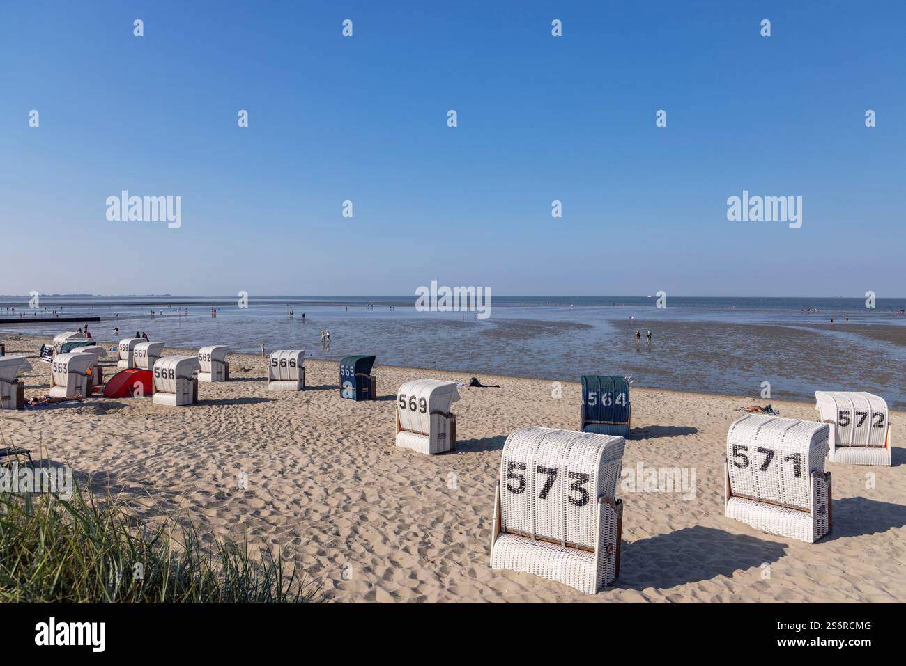 Bathing beach in hooksiel hi-res stock photography and images - Alamy