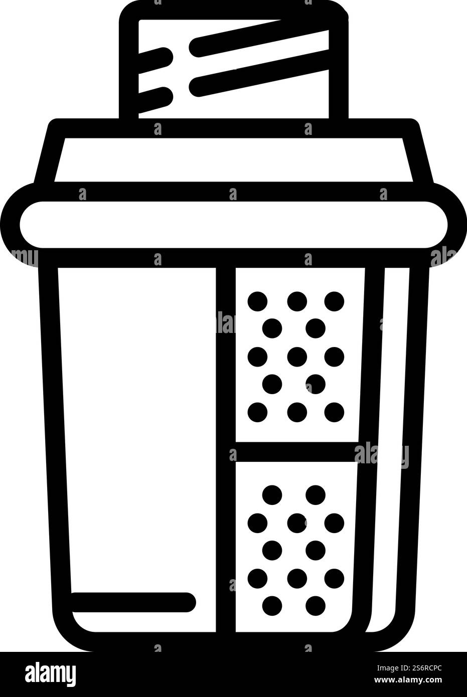 Water filter section icon. Outline water filter section vector icon for ...