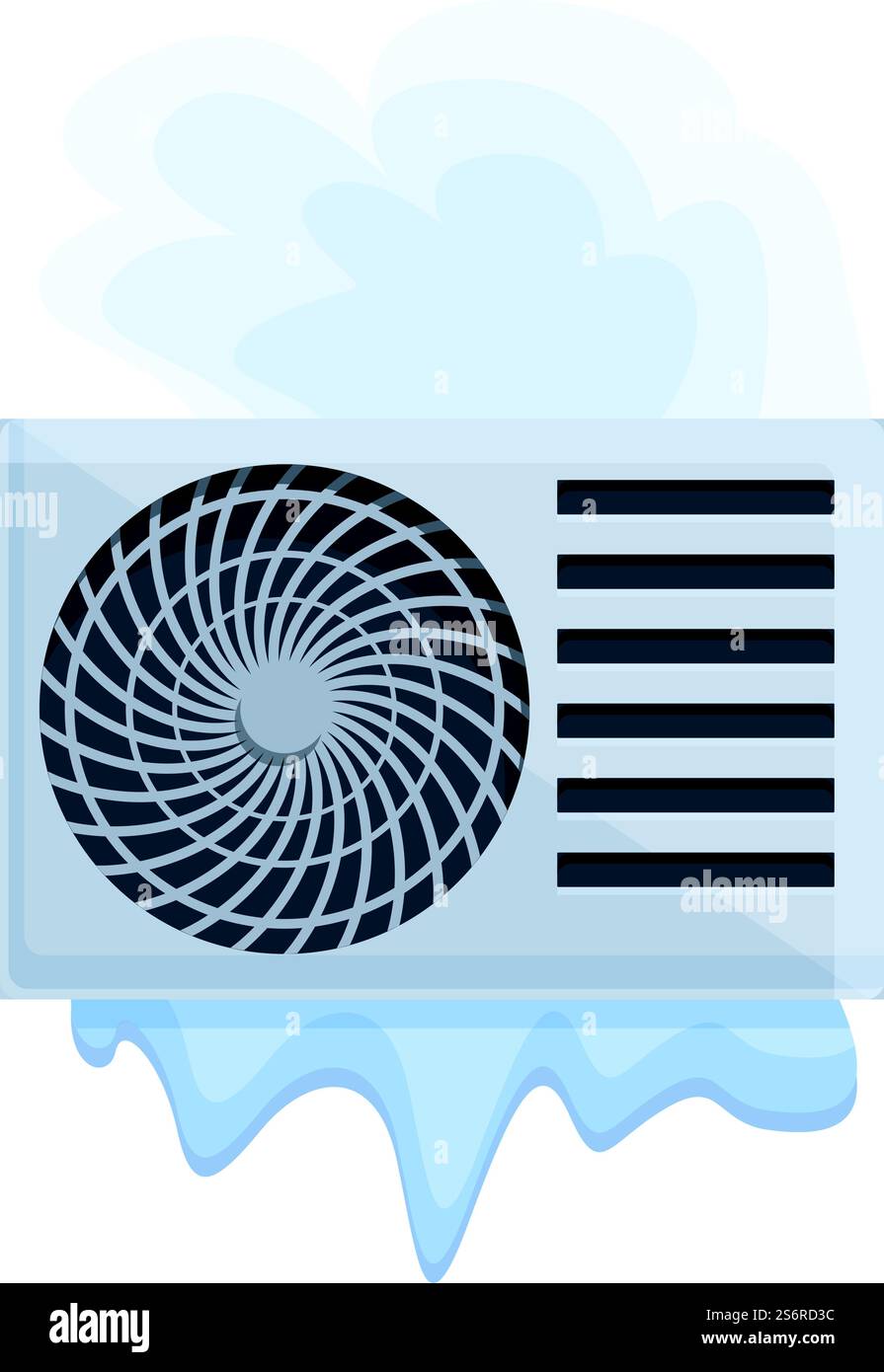 Air conditioner broken system icon cartoon vector. Repair maintenance ...