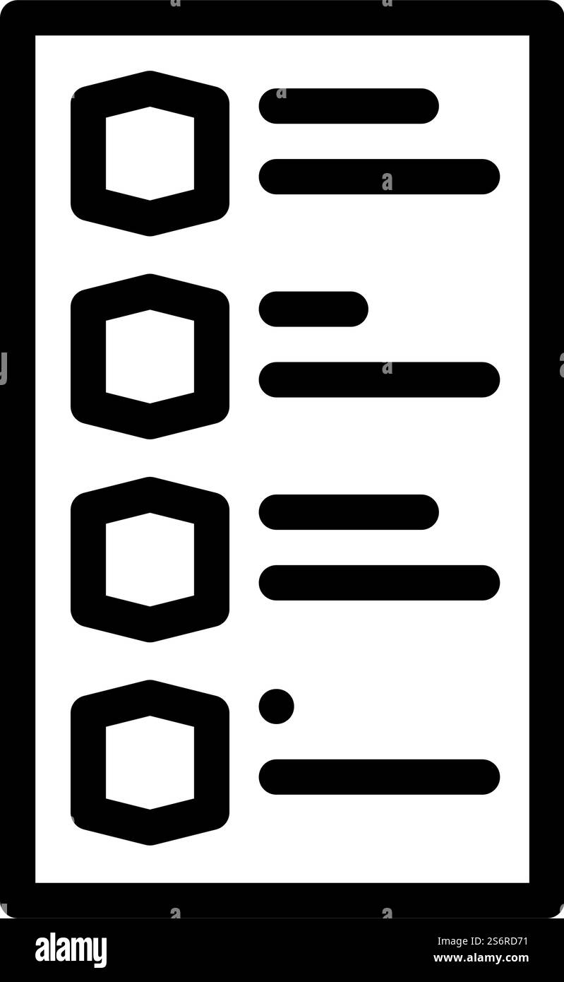 allergy test line icon vector. allergy test sign. isolated contour ...