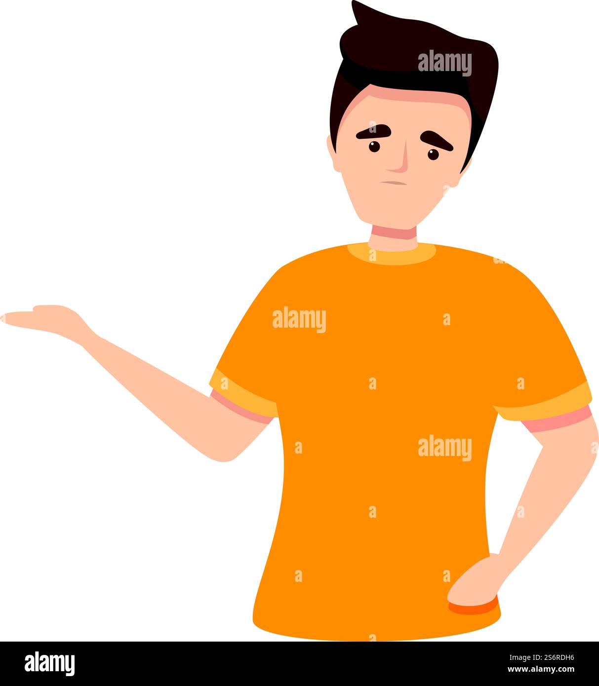 Confused boy icon cartoon vector. Strategy choice. Business complex ...