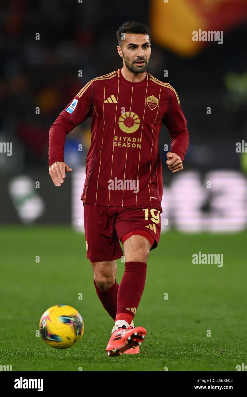 Rome, Italy. 17th Jan, 2025. Zeki Celik of A.S. Roma in action during ...