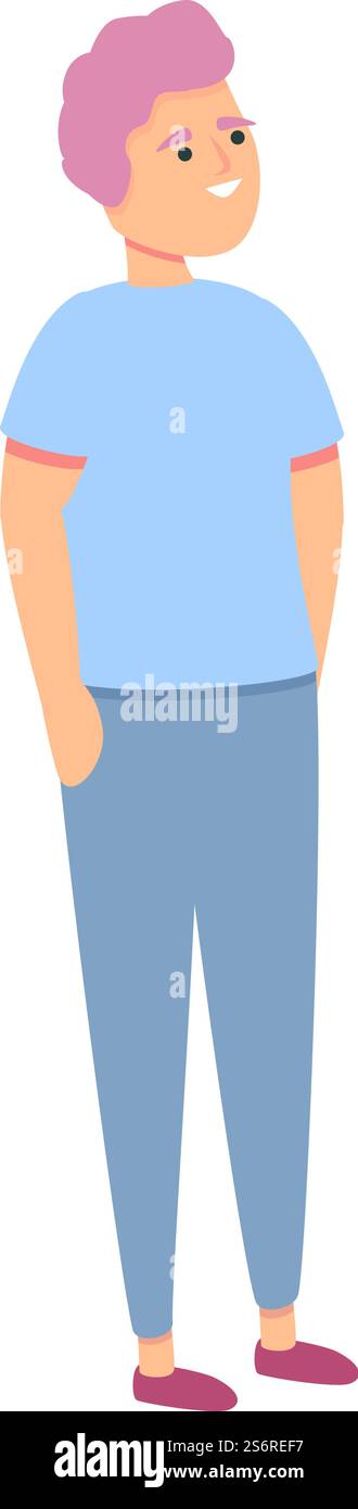 Healthy kid icon cartoon vector. Child boy. Happy school. Healthy kid ...