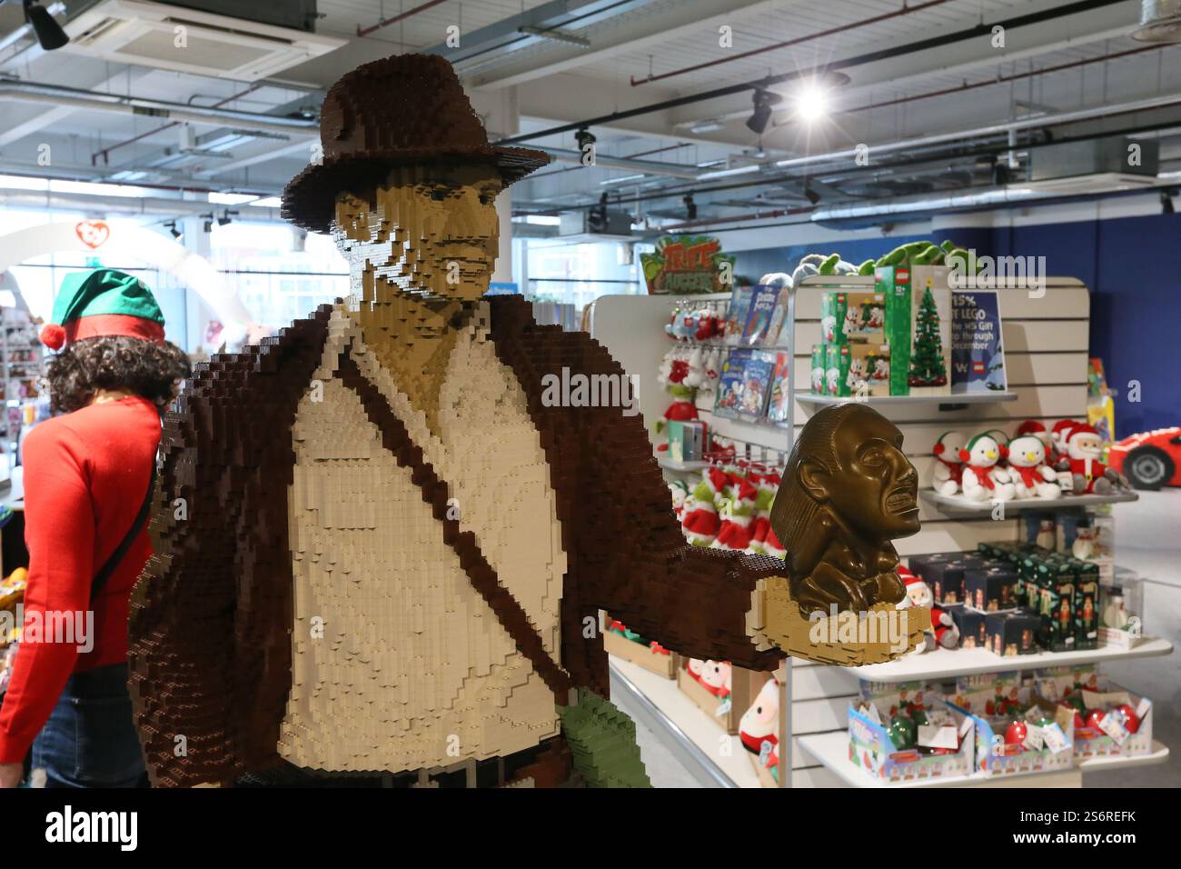 Belfast, Northern Ireland - December 21st 2024 - Lego recreation of ...