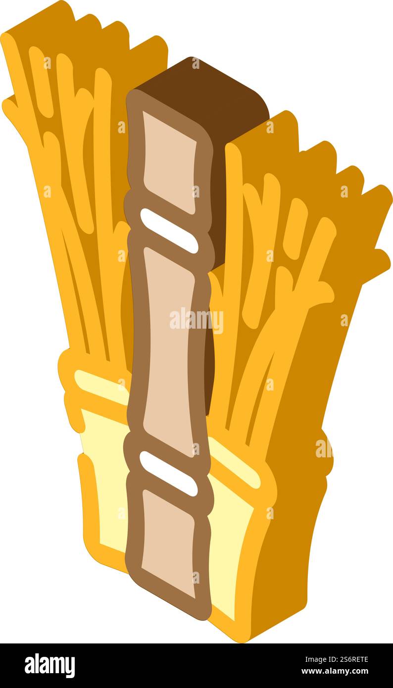 bamboo sticks isometric icon vector. bamboo sticks sign. isolated ...