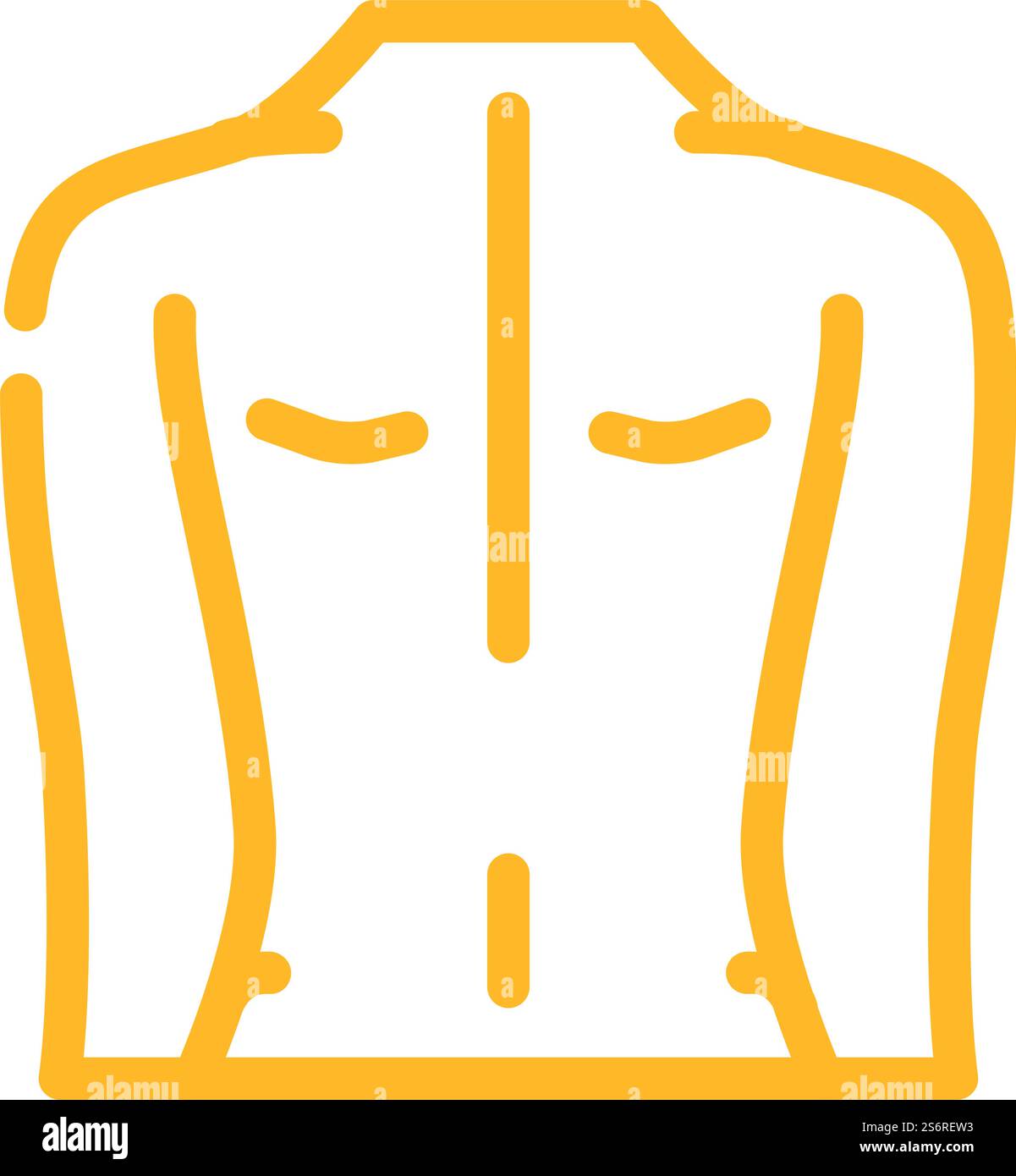 back massage color icon vector. back massage sign. isolated symbol ...