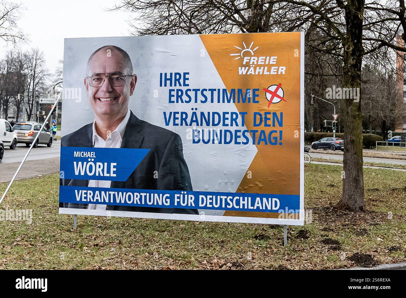Muenchen GER, Themenbild, Wahlplakate zur Bundestagswahl in Deutschland ...