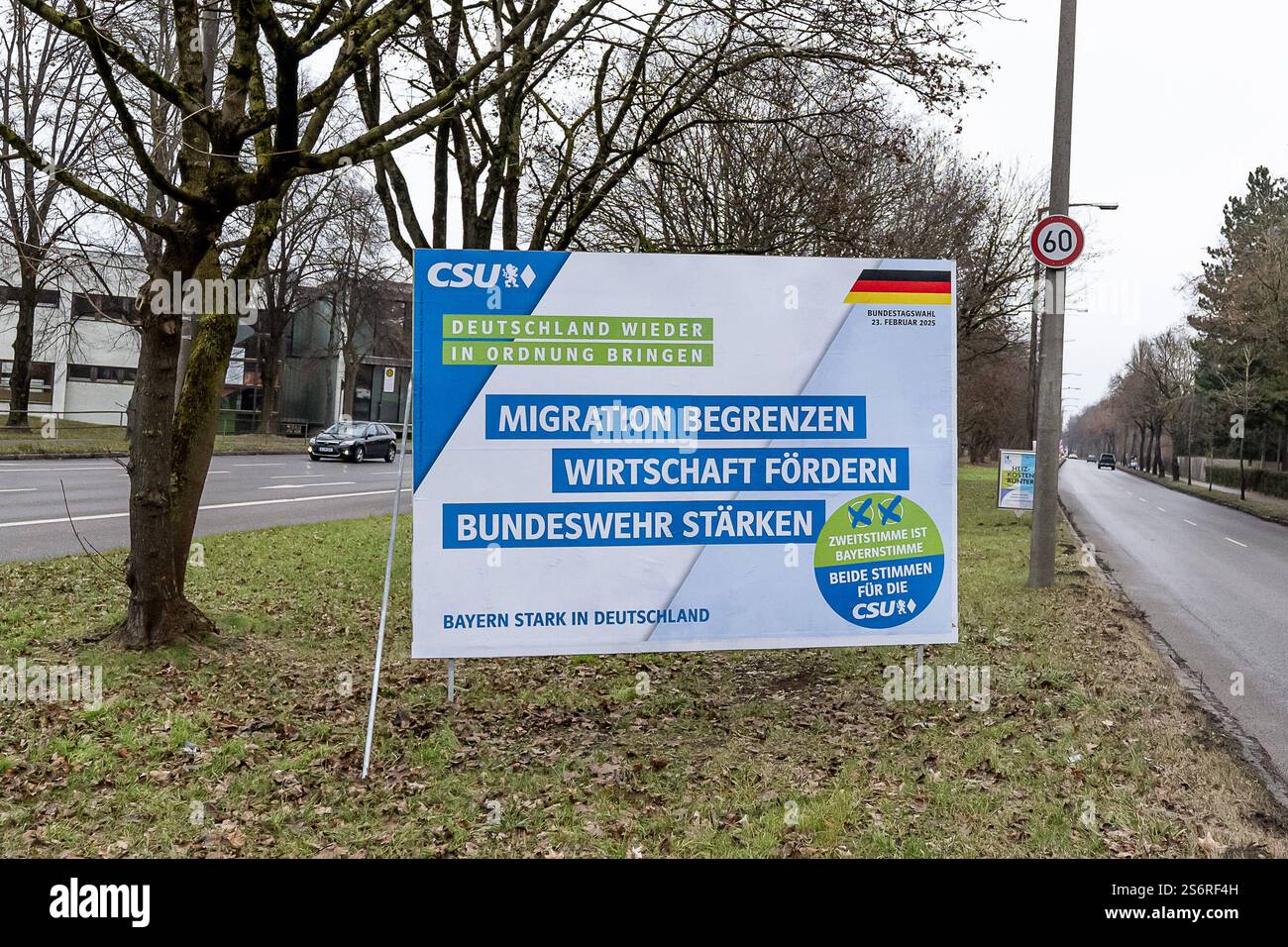 Muenchen GER, Themenbild, Wahlplakate zur Bundestagswahl in Deutschland ...