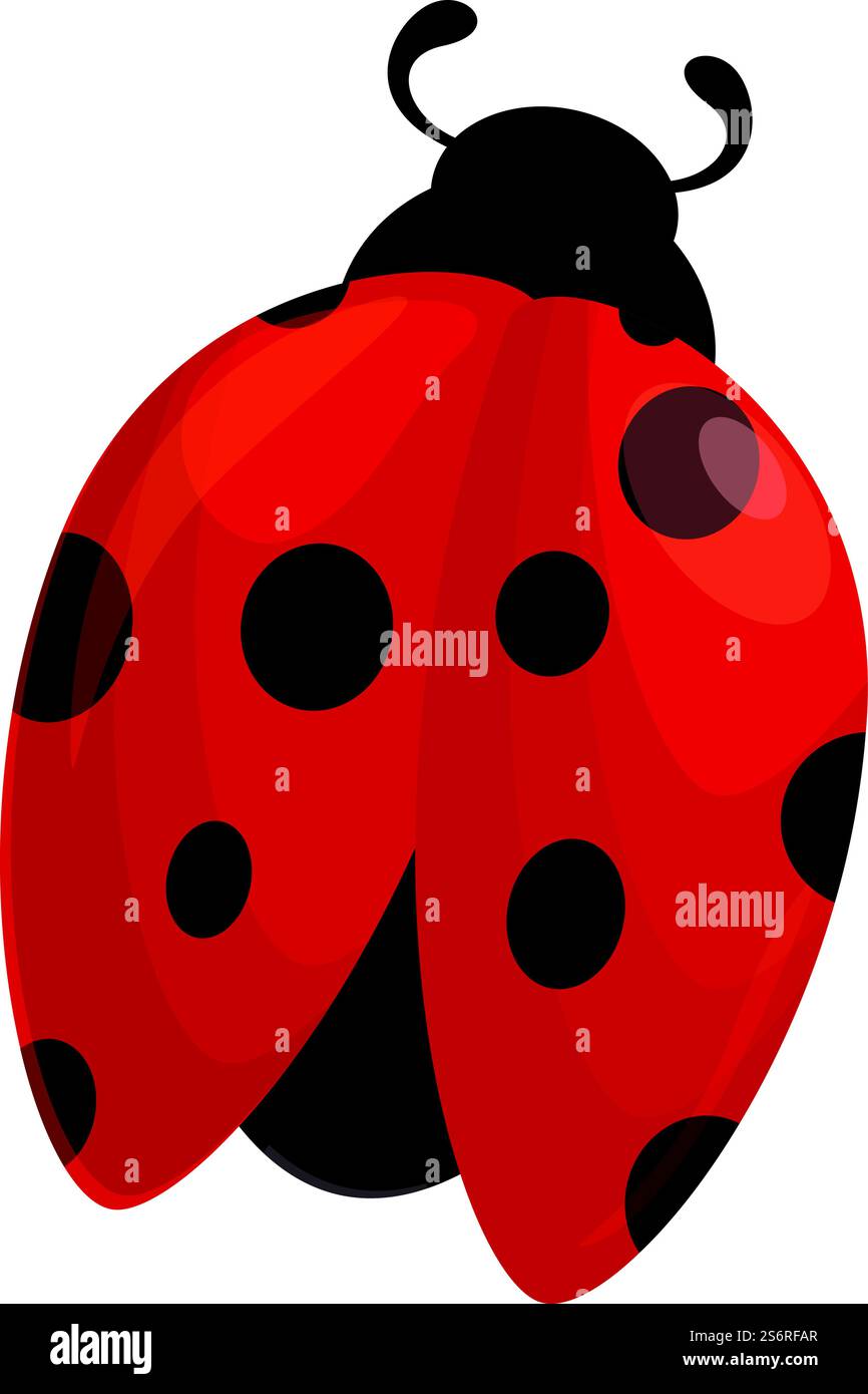 Spring ladybird icon cartoon vector. Ladybug insect. Summer beetle ...