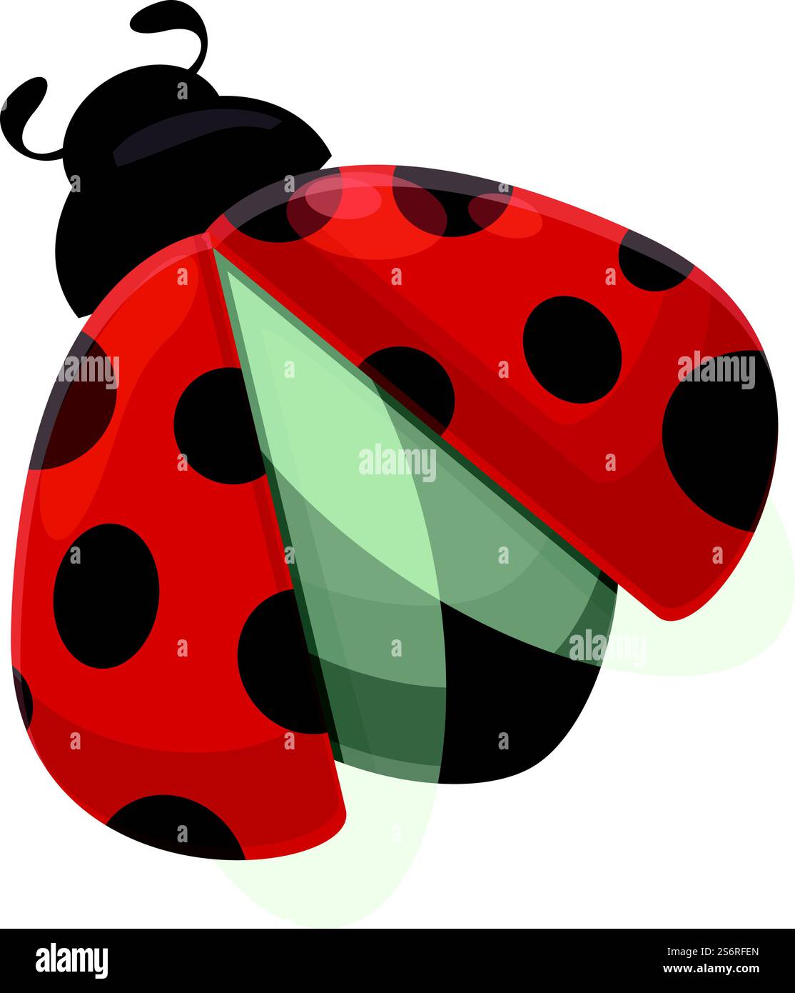 Flying ladybug icon cartoon vector. Insect ladybird. Garden beetle. Flying ladybug icon cartoon ...