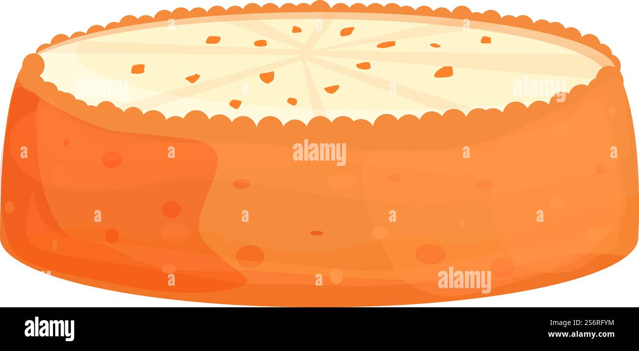Cheesecake icon cartoon vector. Cheese cake. Slice piece cheesecake ...