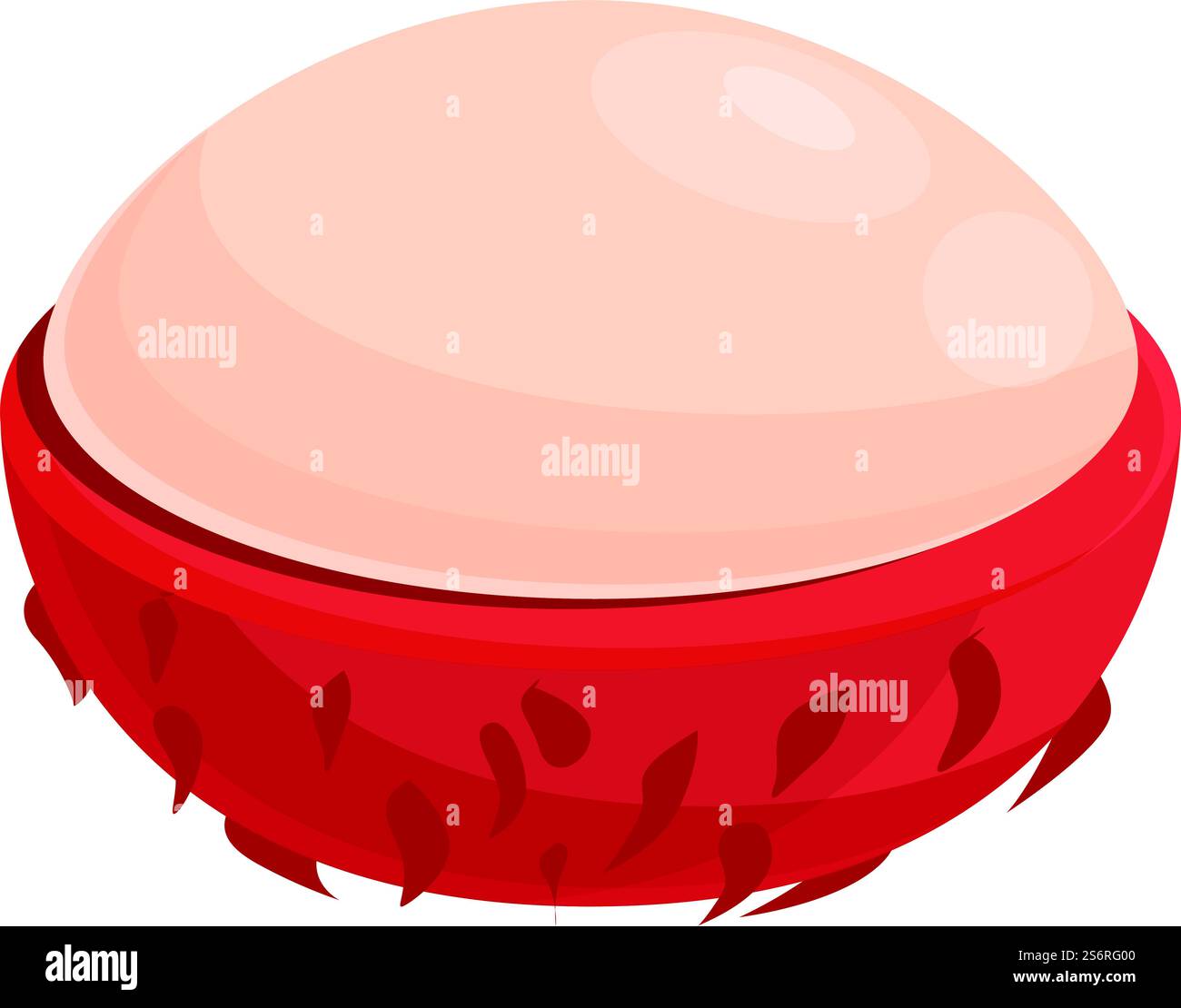 Exotic rambutan icon cartoon vector. Tropical fruit. Sweet rambutan ...