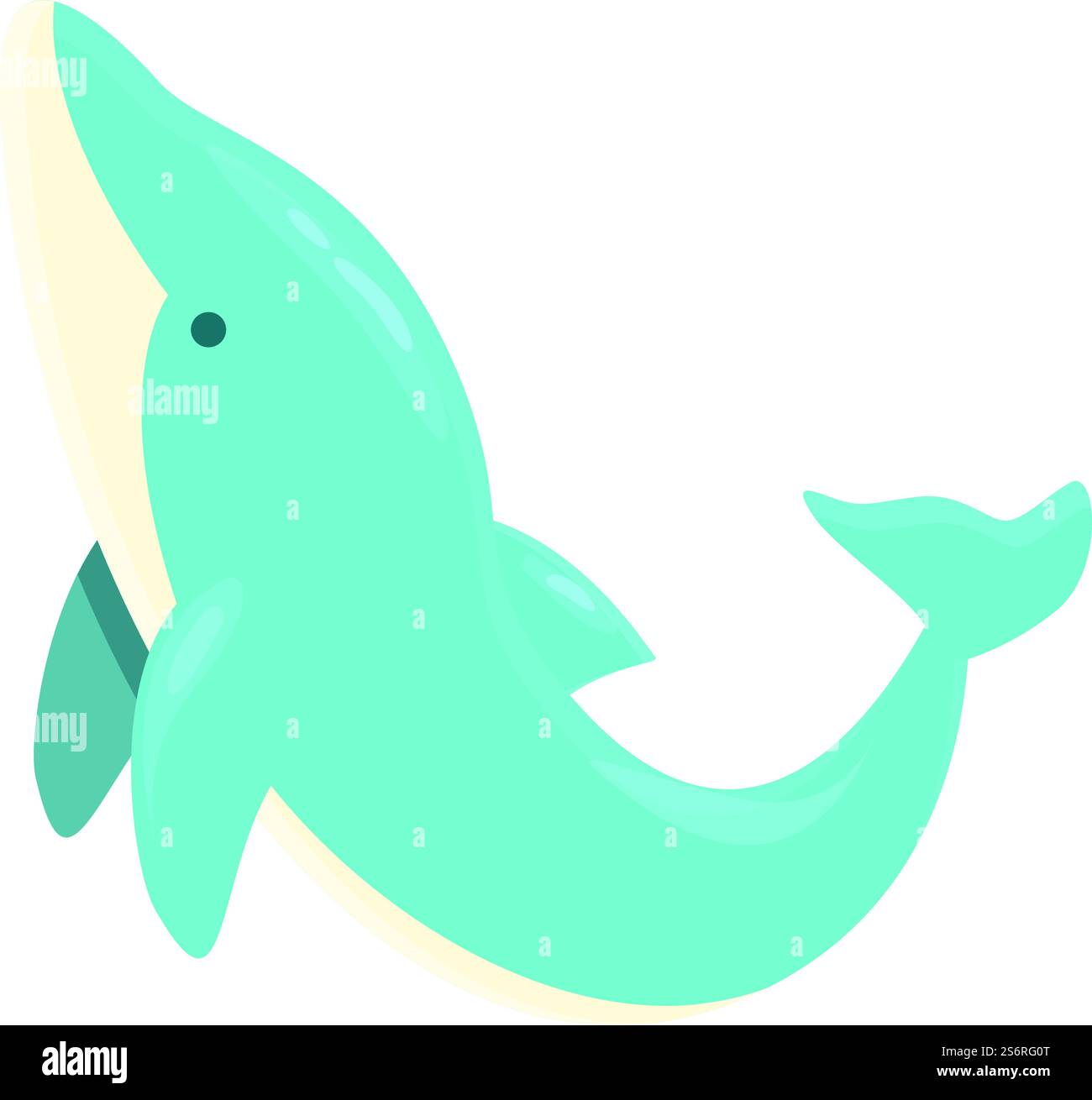 Aqua dolphin show icon cartoon vector. Marine pool. Jumping fish. Aqua ...