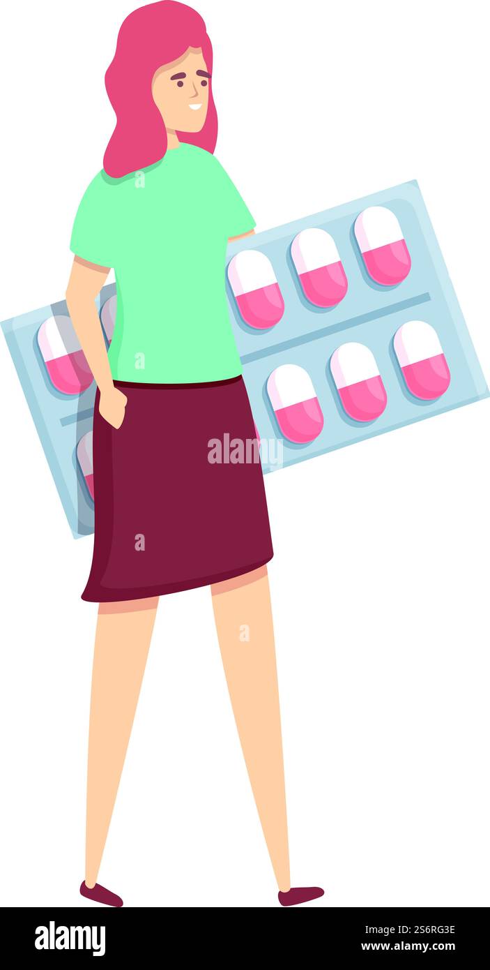 Antidepressant capsule icon cartoon vector. Pill prescription. Drug ...