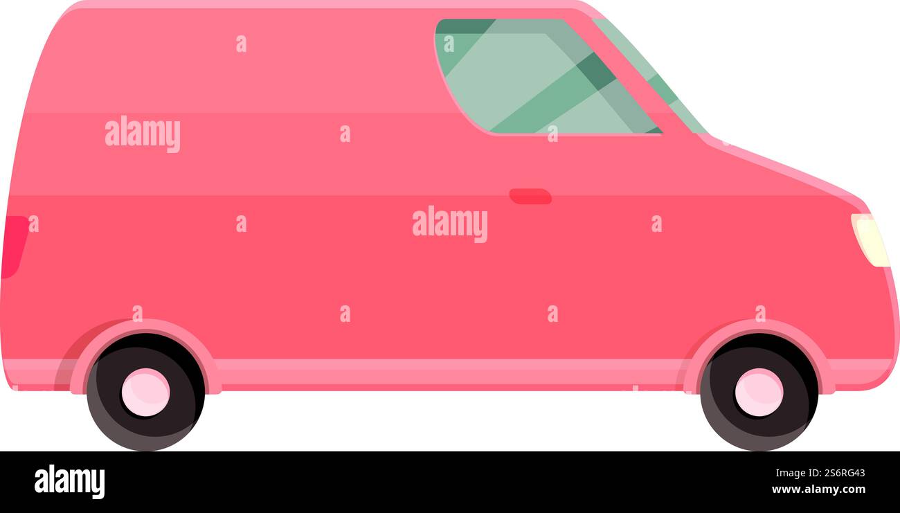 Delivery van icon cartoon vector. Lorry transport. Shipping truck ...