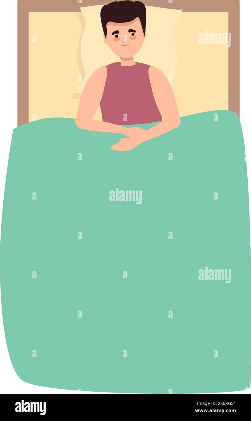 Travel insomnia icon cartoon vector. Jet lag. Rest bedroom. Travel ...