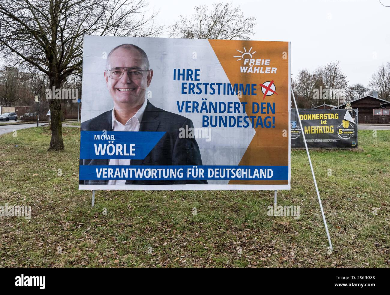 Muenchen GER, Themenbild, Wahlplakate zur Bundestagswahl in Deutschland ...