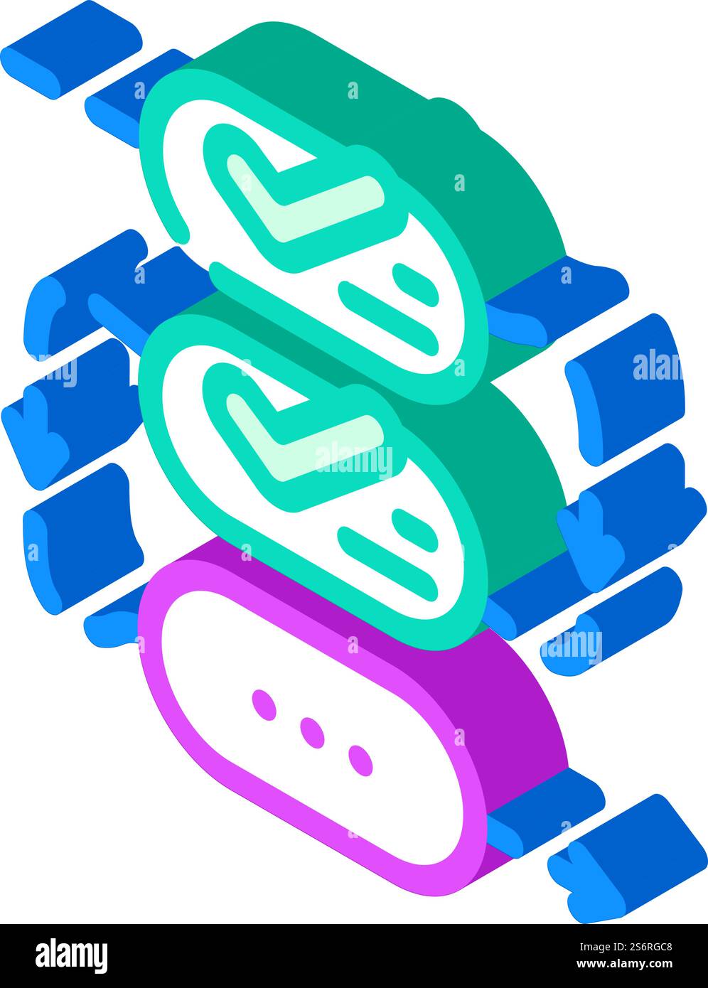 process of compliance isometric icon vector. process of compliance sign ...