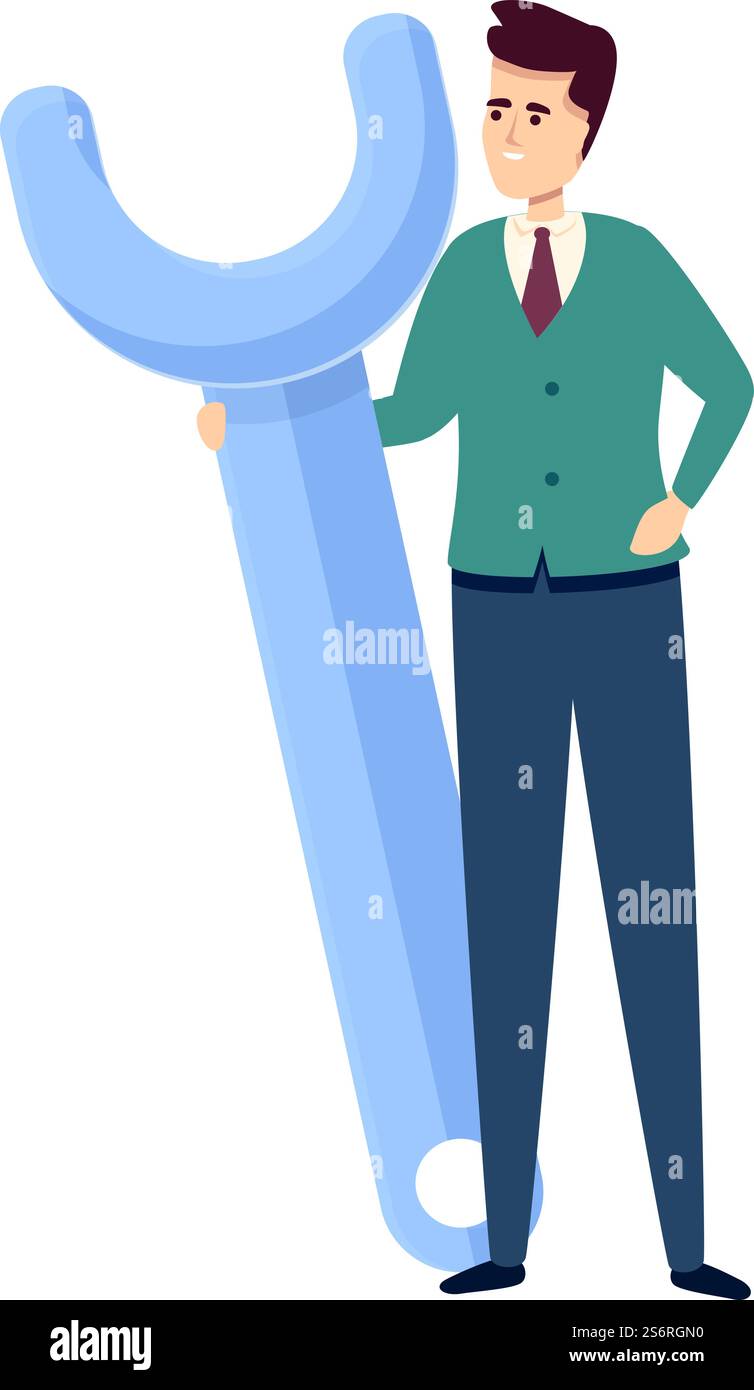 Realization tool icon cartoon vector. Business process. Market strategy ...