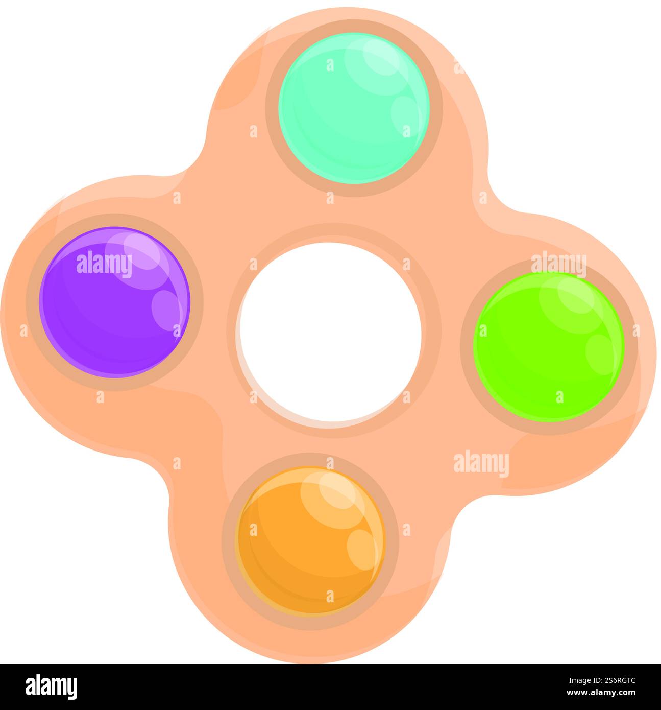 Sensory popit toy icon cartoon vector. Fidget pop. Antistress game ...