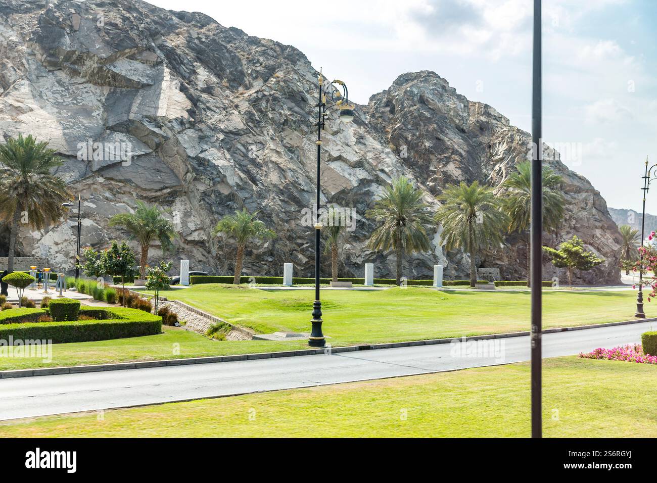 Mutrah Corniche, street in Muscat, Muscat, Oman, Arabian Peninsula ...