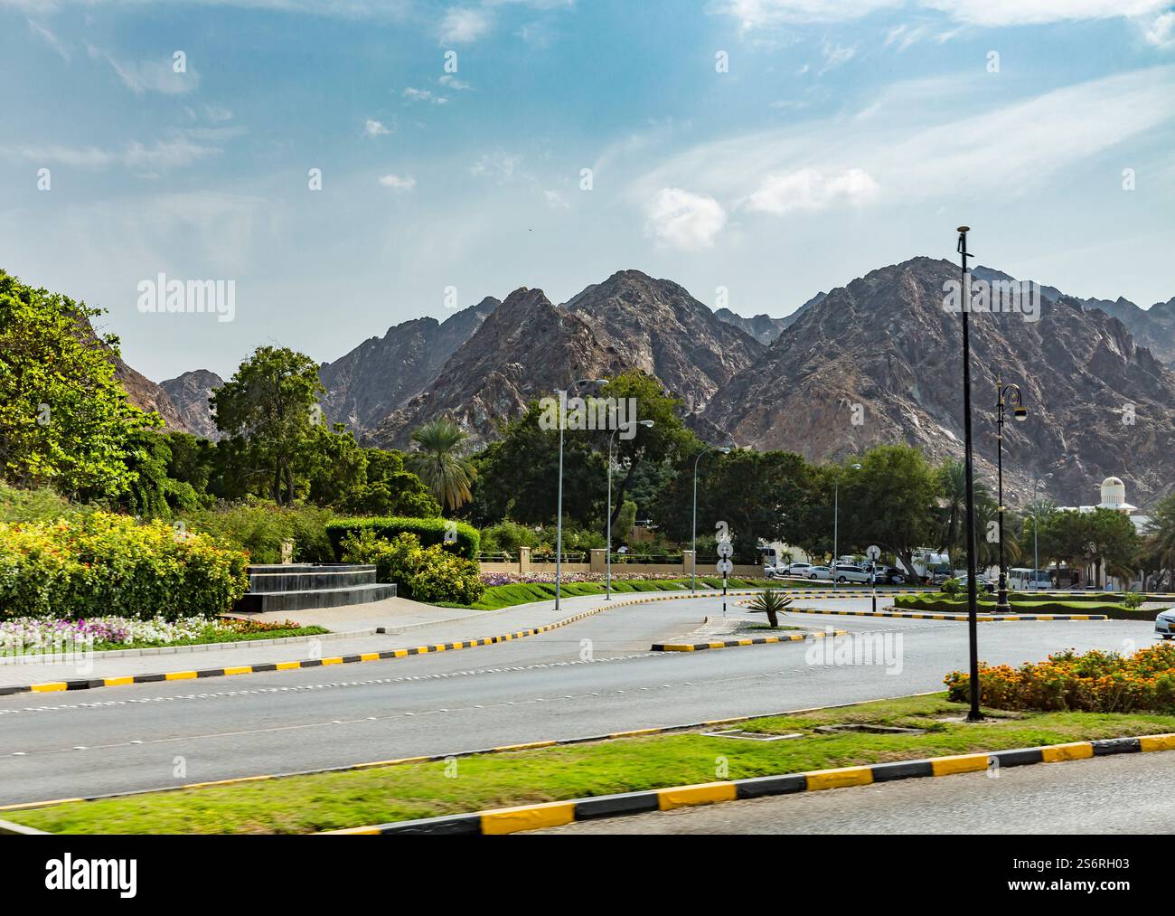 Mutrah Corniche, street in Muscat, Muscat, Oman, Arabian Peninsula ...