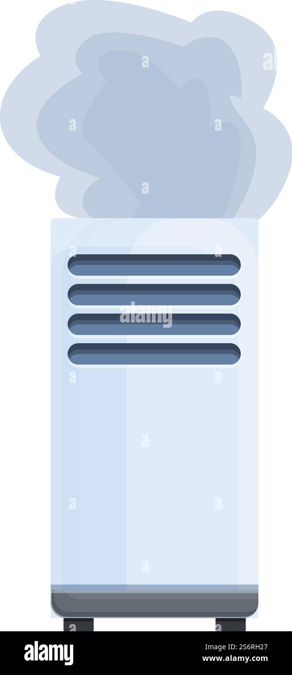 Floor air conditioner broken icon cartoon vector. Repair service. Home ...