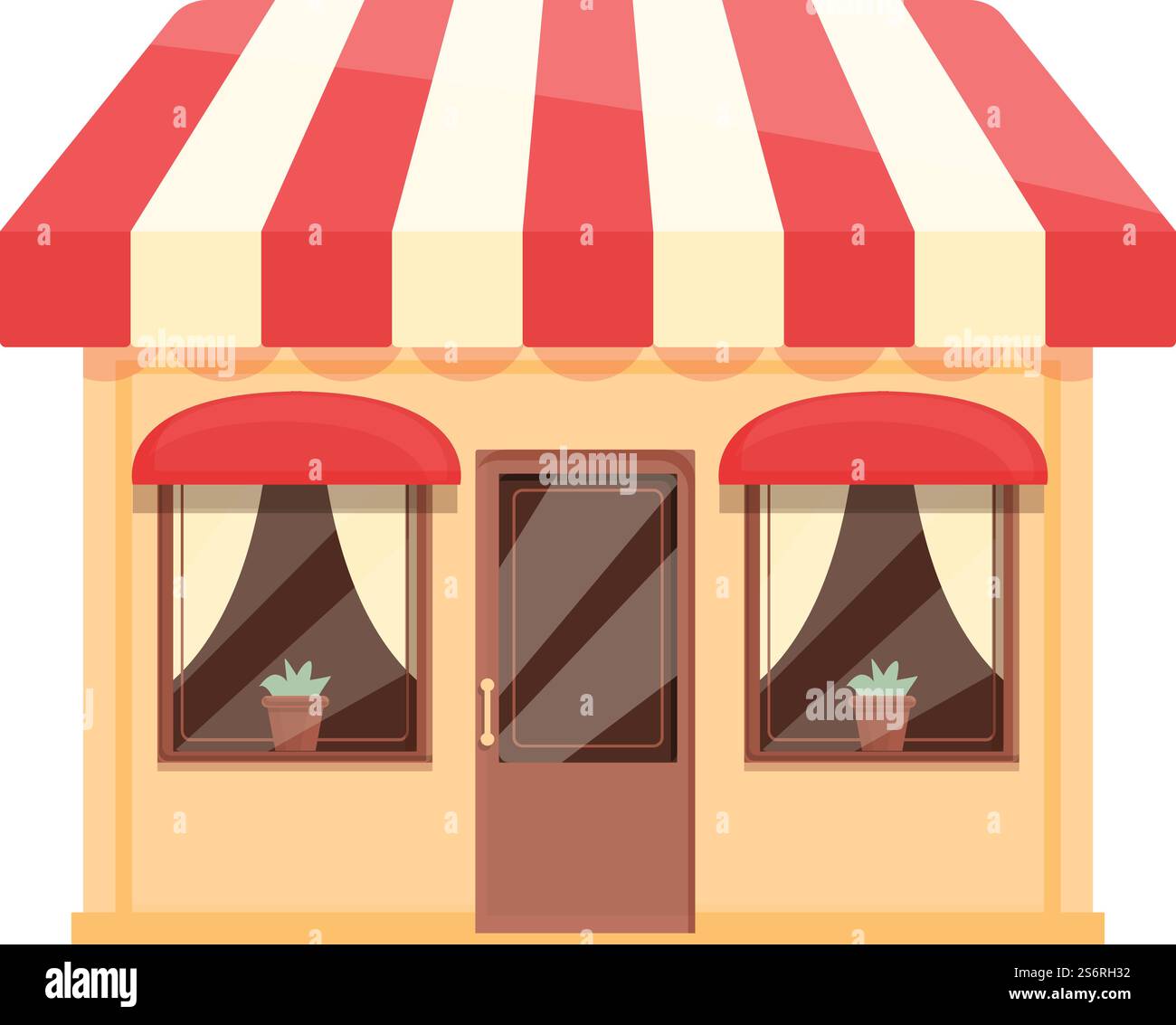 Kitchen street cafe icon cartoon vector. Coffee shop. Cafeteria ...