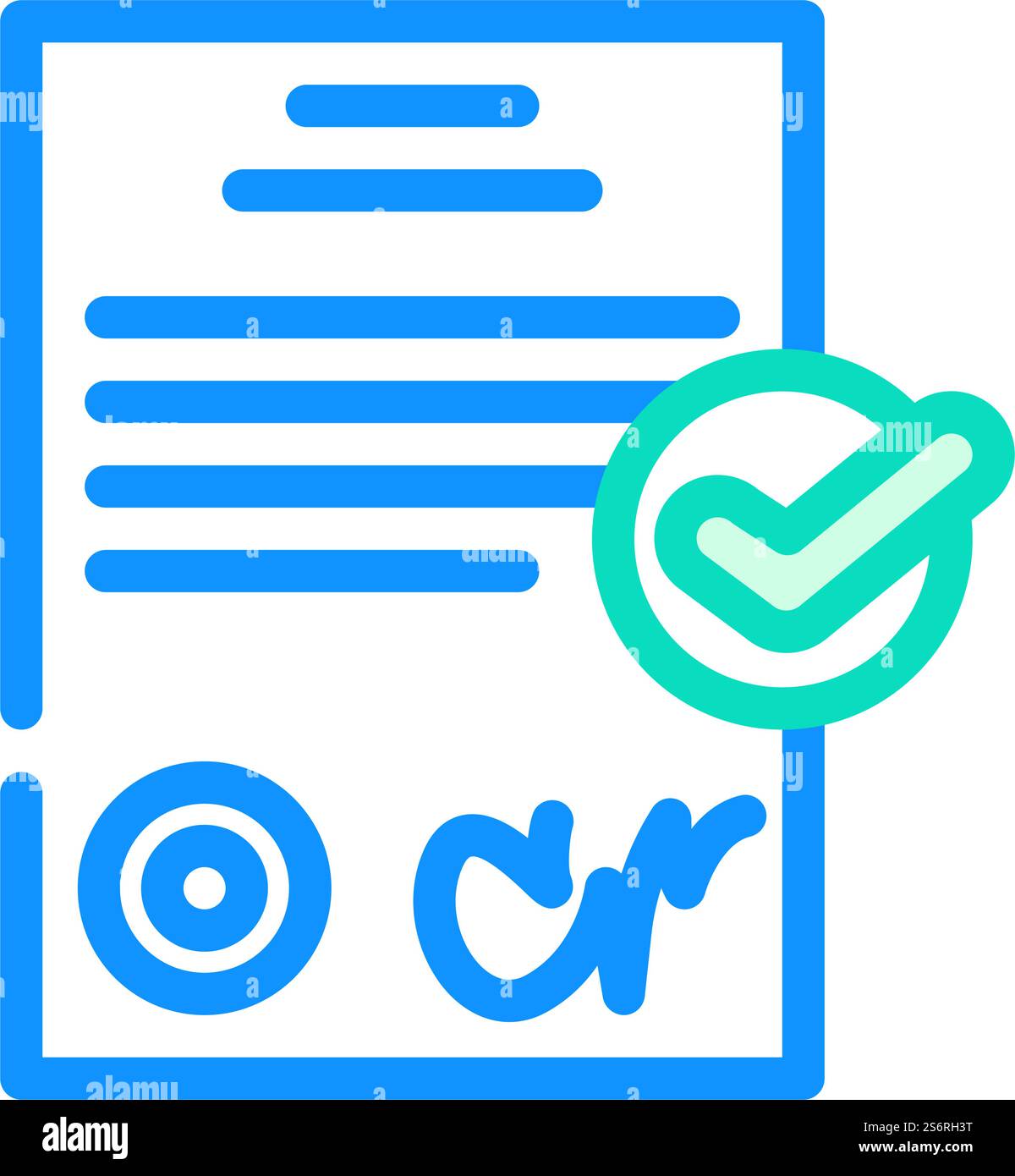 documentation compliance color icon vector. documentation compliance sign. isolated symbol ...
