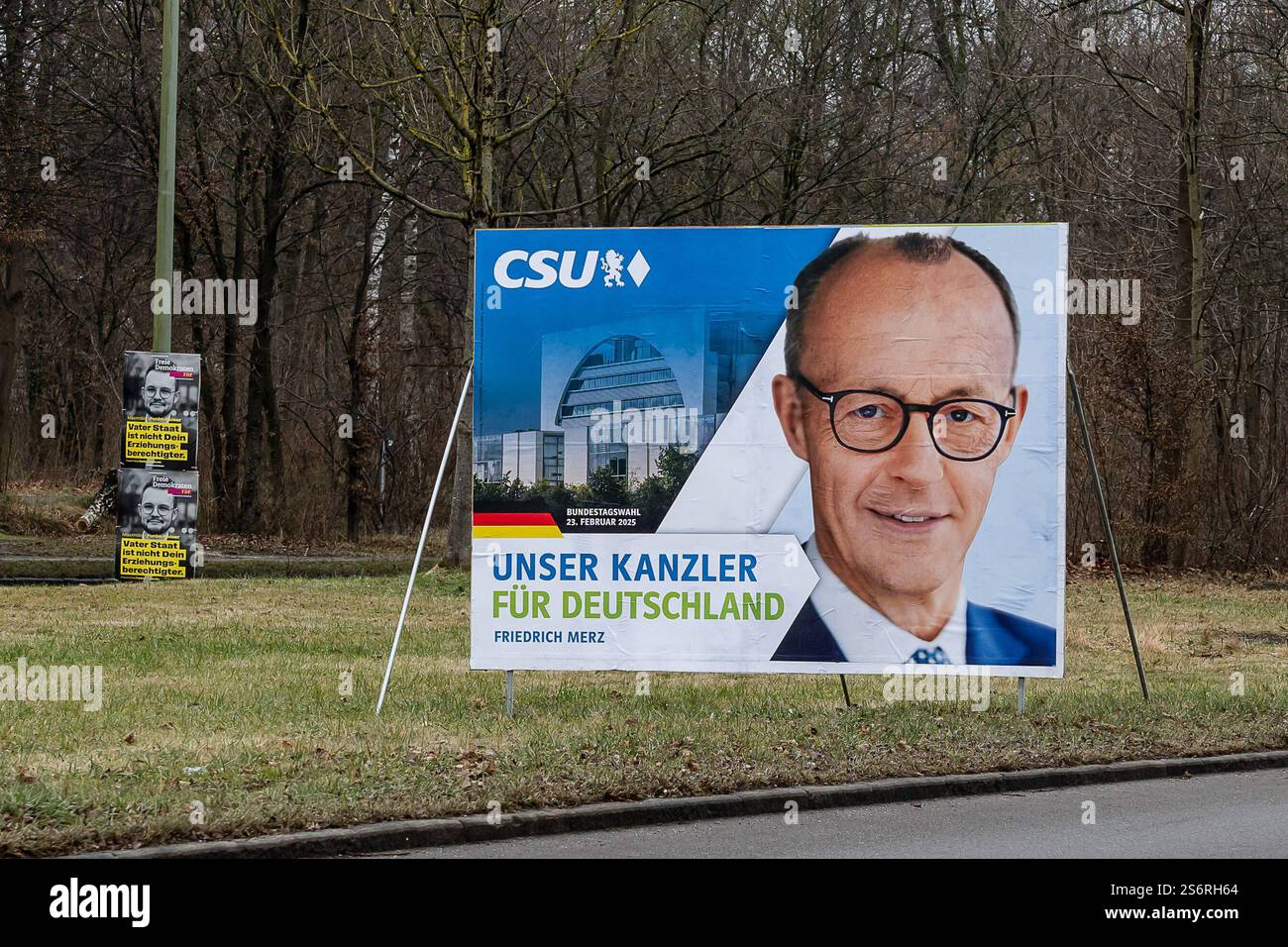 Muenchen GER, Themenbild, Wahlplakate zur Bundestagswahl in Deutschland ...