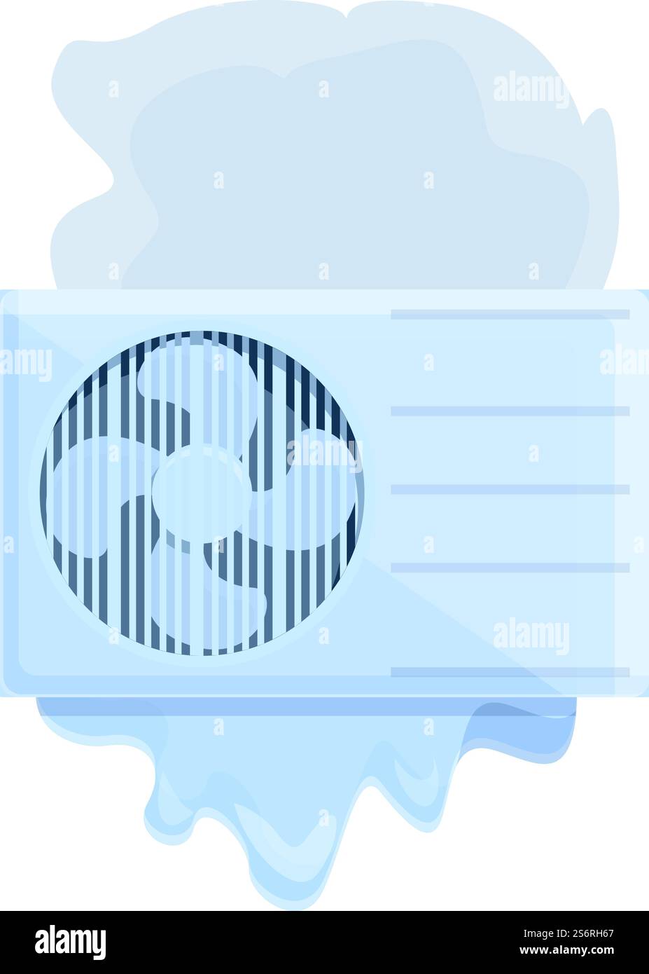 Broken conditioner fan icon cartoon vector. Repair maintenance. House ...