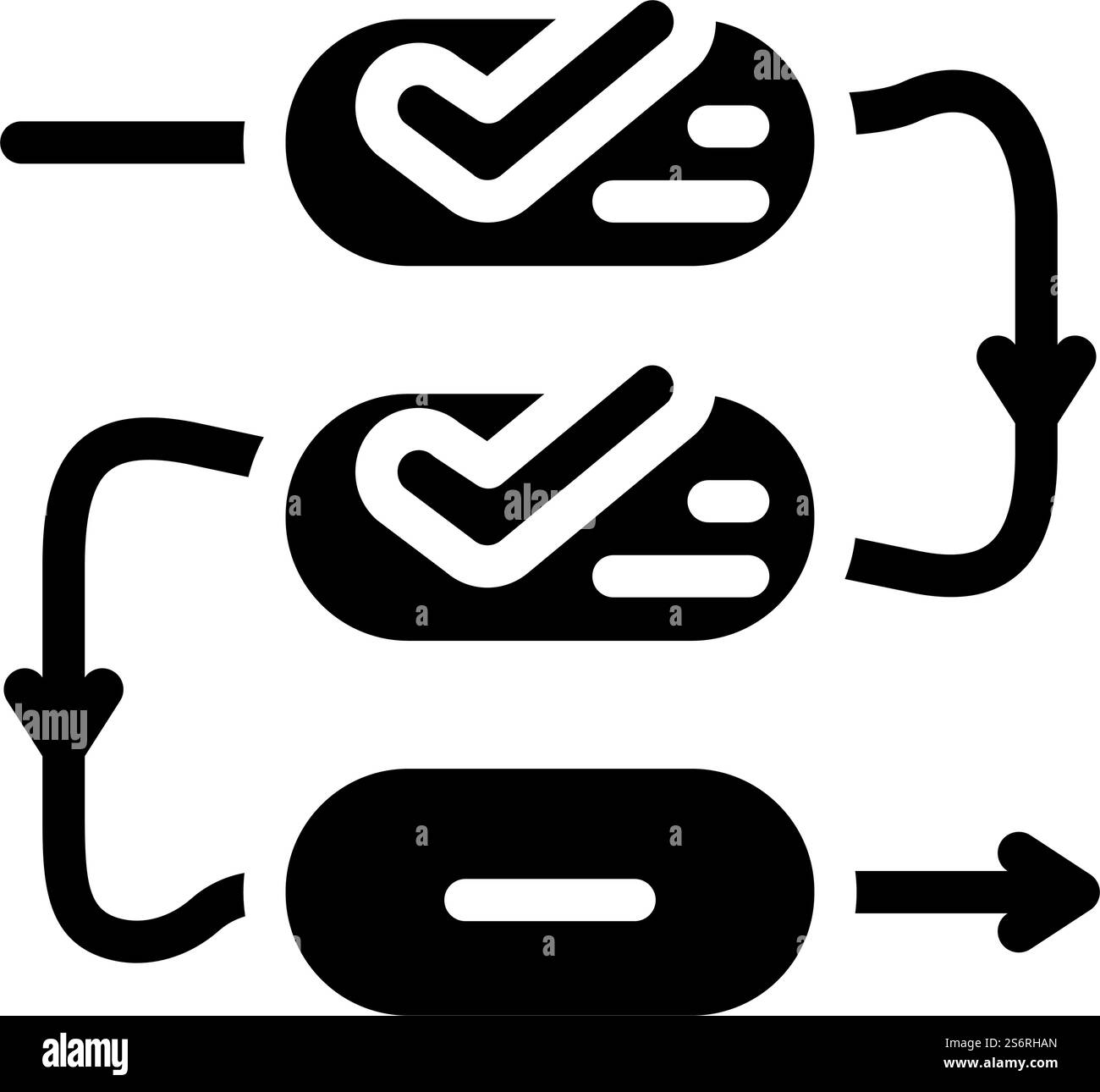 process of compliance glyph icon vector. process of compliance sign ...