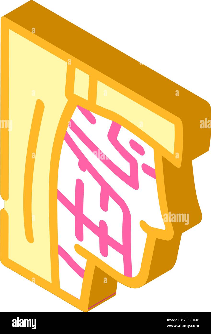 smas lifting isometric icon vector. smas lifting sign. isolated symbol ...