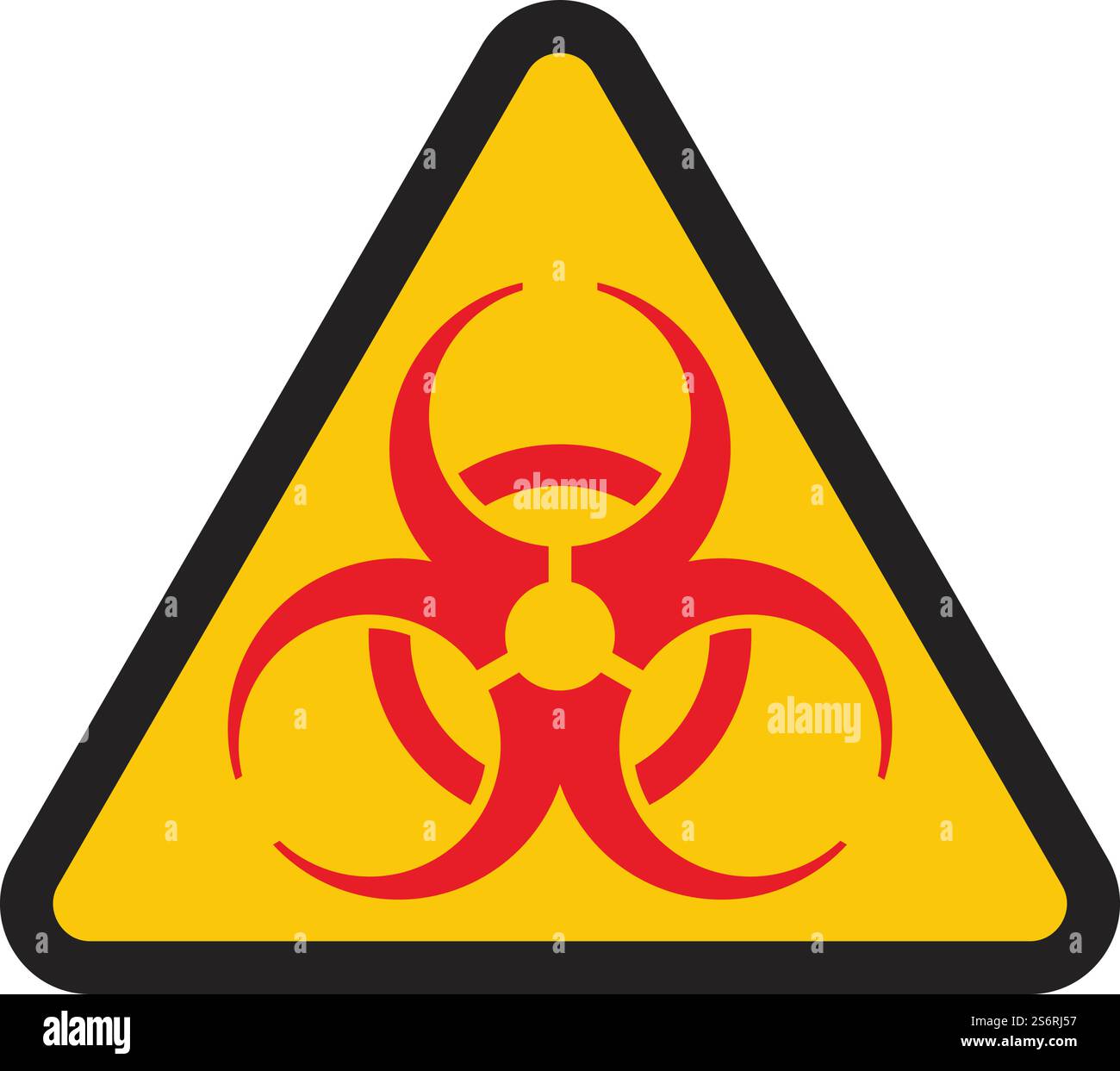 Icon Of Biohazard. Flat Color Design. Vector Illustration Stock Vector ...