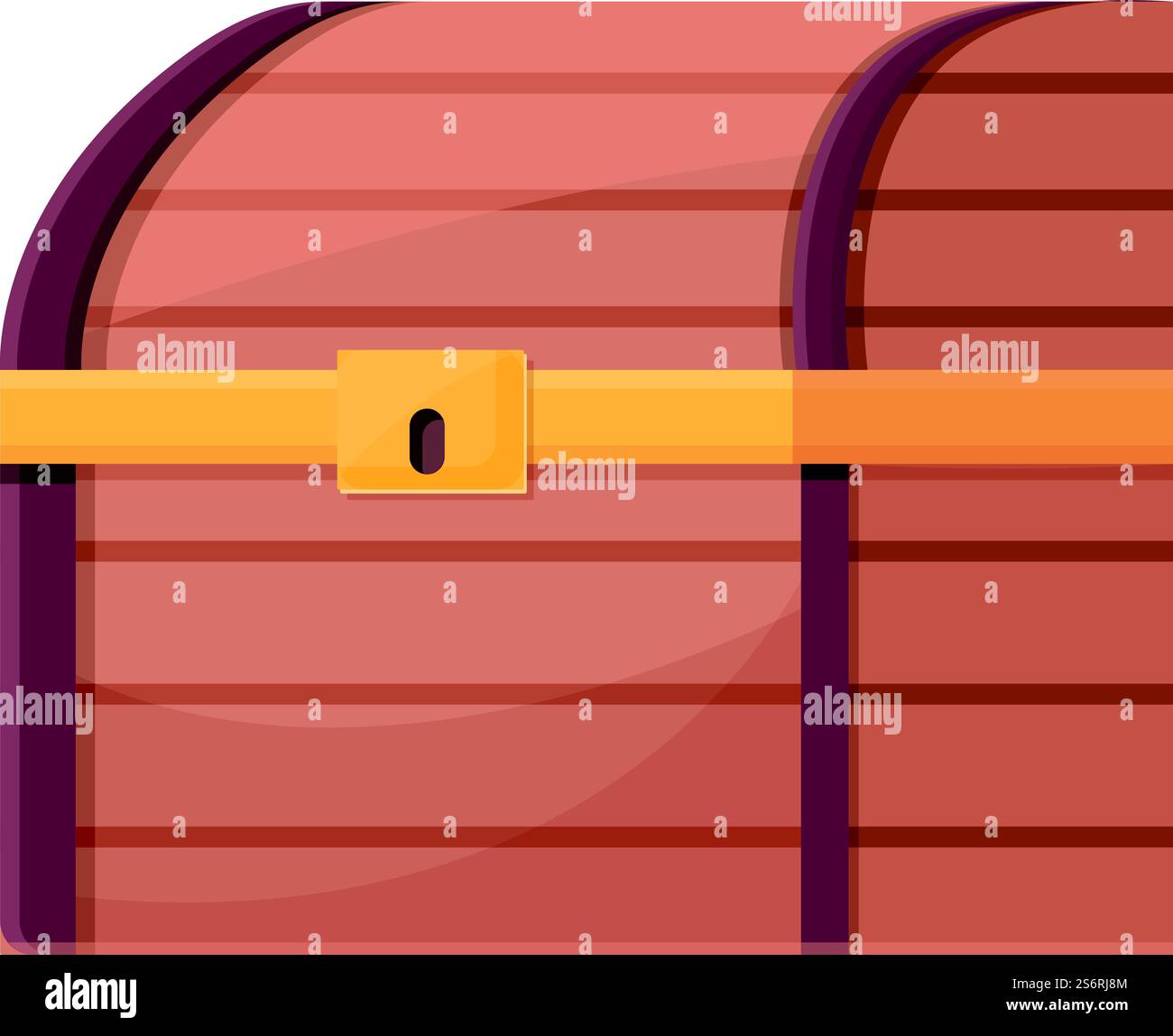 Dower chest icon cartoon vector. Treasure box. Game gold dower. Dower ...