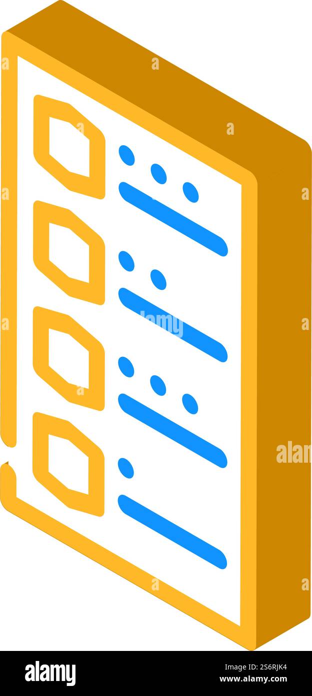 allergy test isometric icon vector. allergy test sign. isolated symbol ...