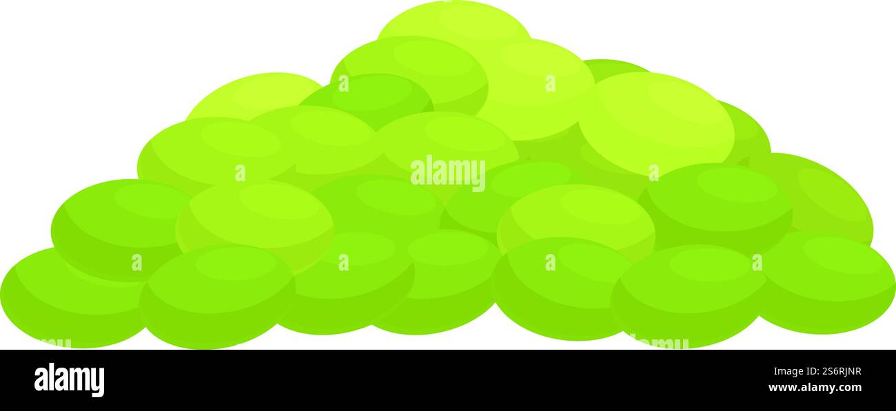 Green lentil pile icon cartoon vector. Green lentil vegetable. Pile of ...
