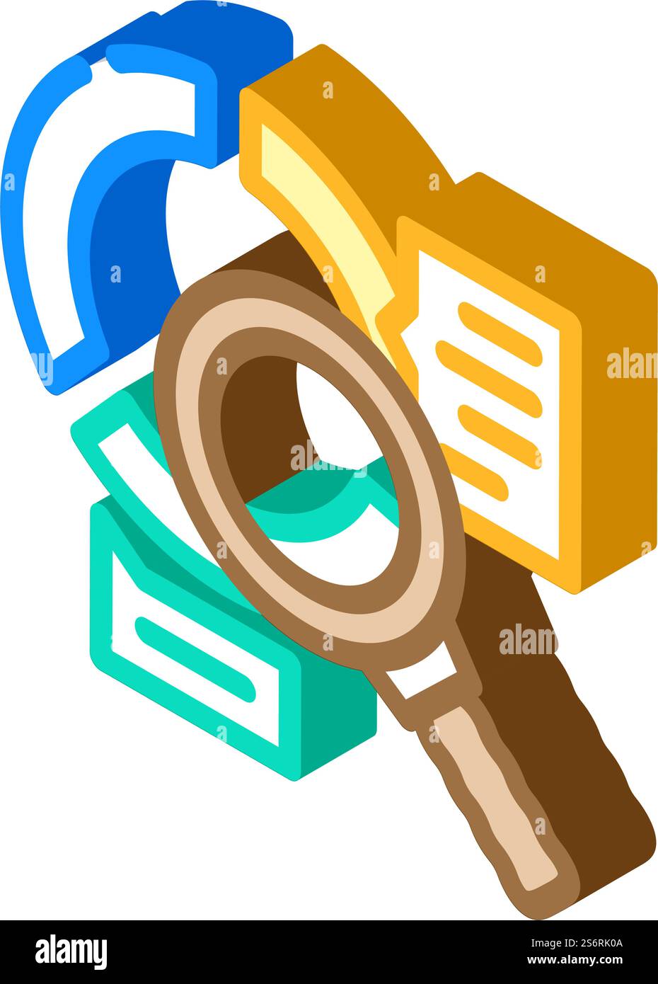 research chart isometric icon vector. research chart sign. isolated ...