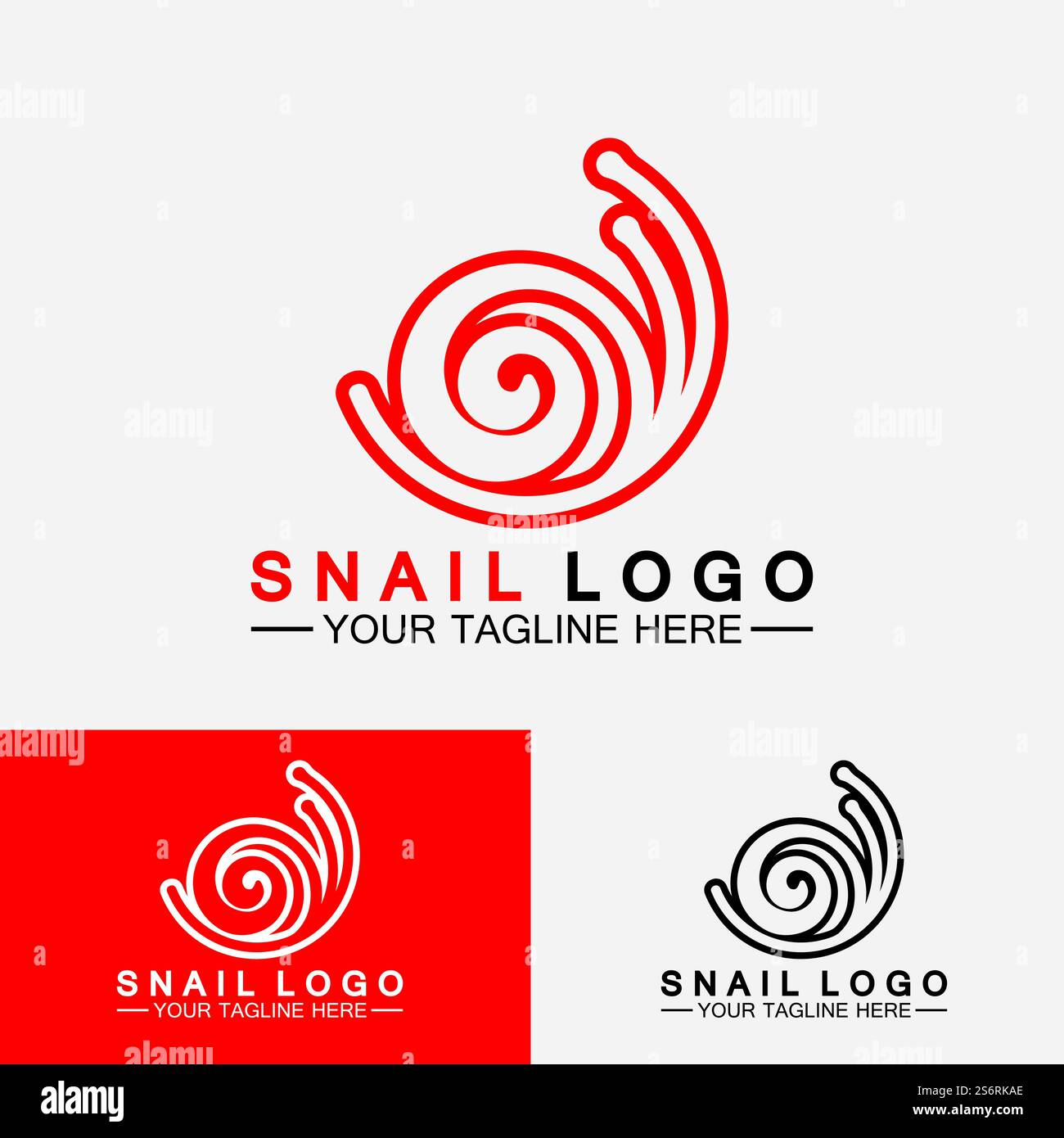 Snail Logo creative modern design inspiration vector Stock Vector Image ...