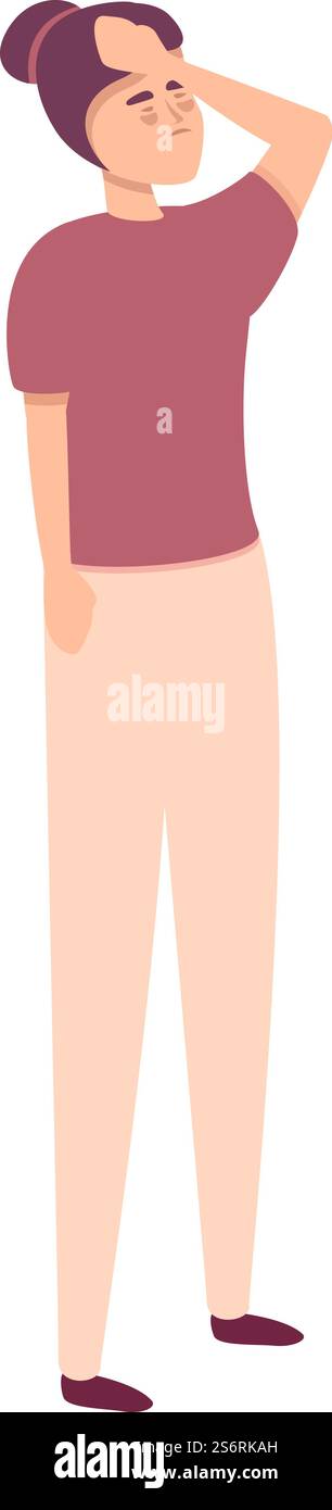 Jet lag tourist icon cartoon vector. Flight sleep. Travel insomnia. Jet ...