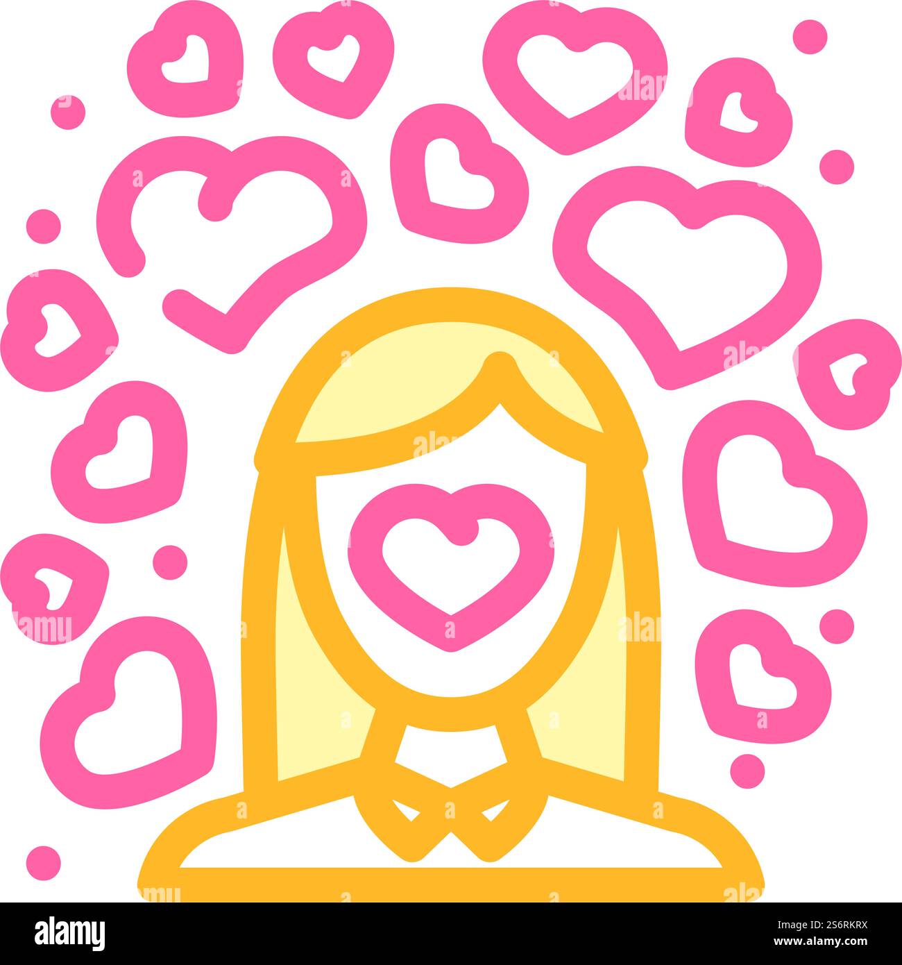 loving-kindness meditation color icon vector. loving-kindness ...