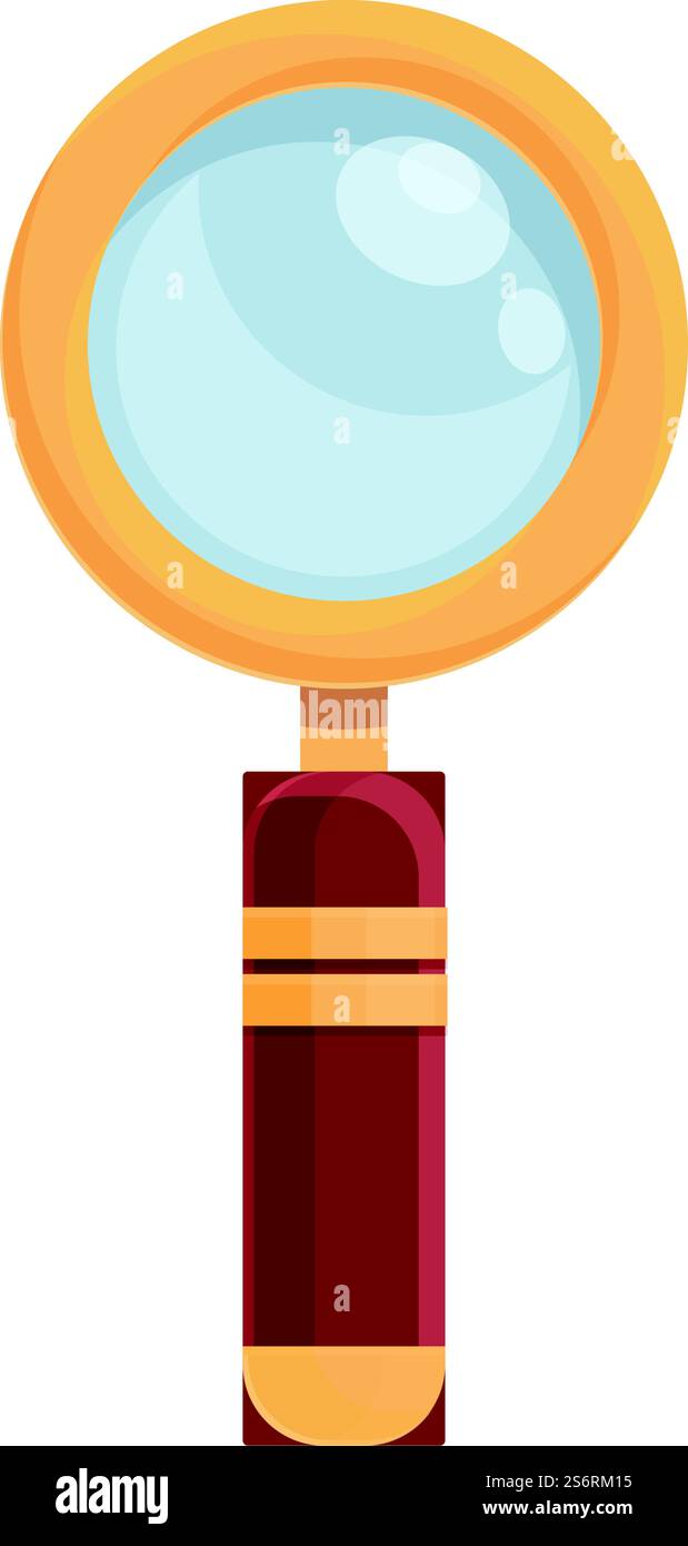 Magnifier glass icon cartoon vector. Magnify focus. Search zoom ...